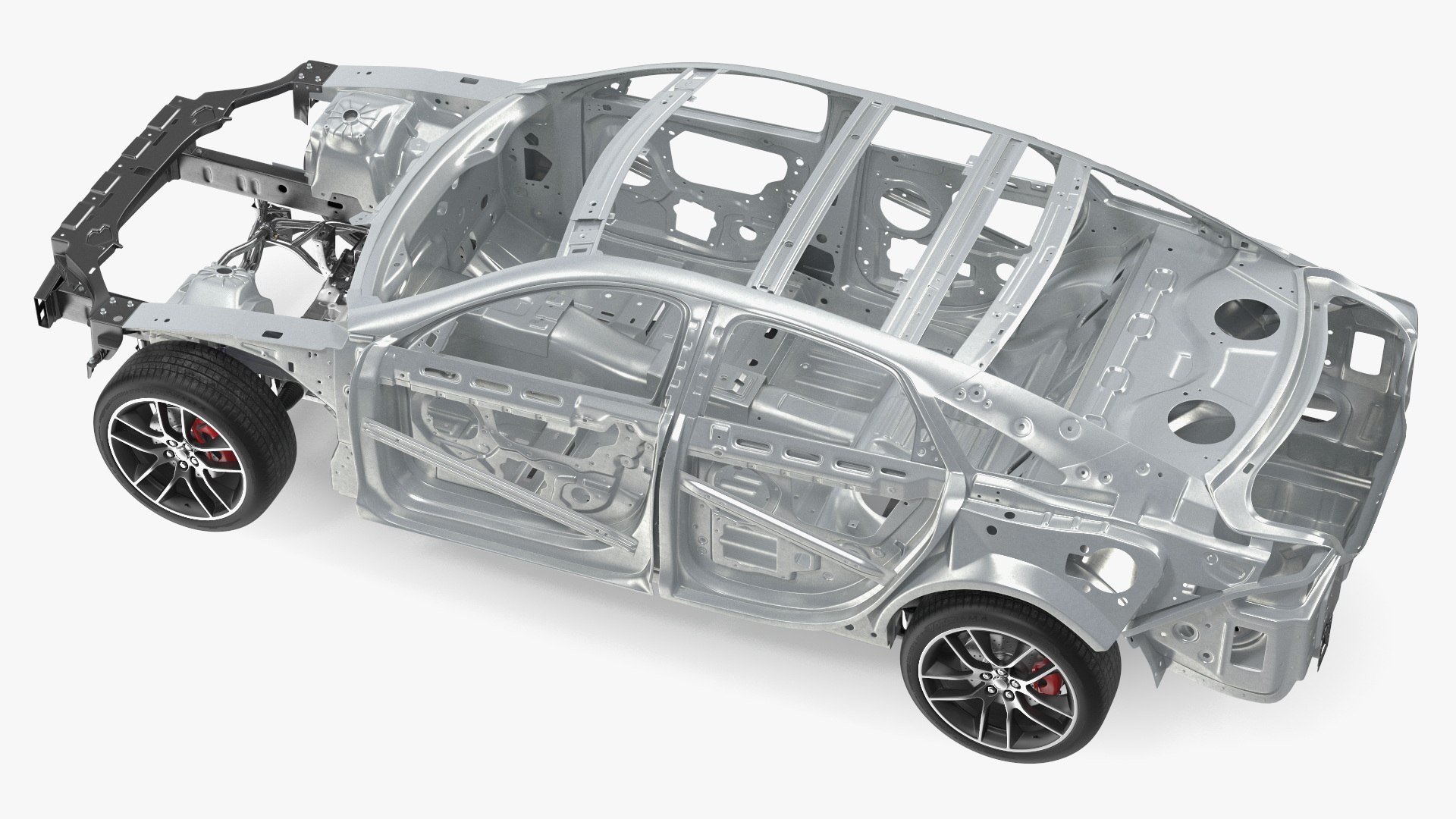 3D Car Chassis With Frame Rigged Model - TurboSquid 2207198