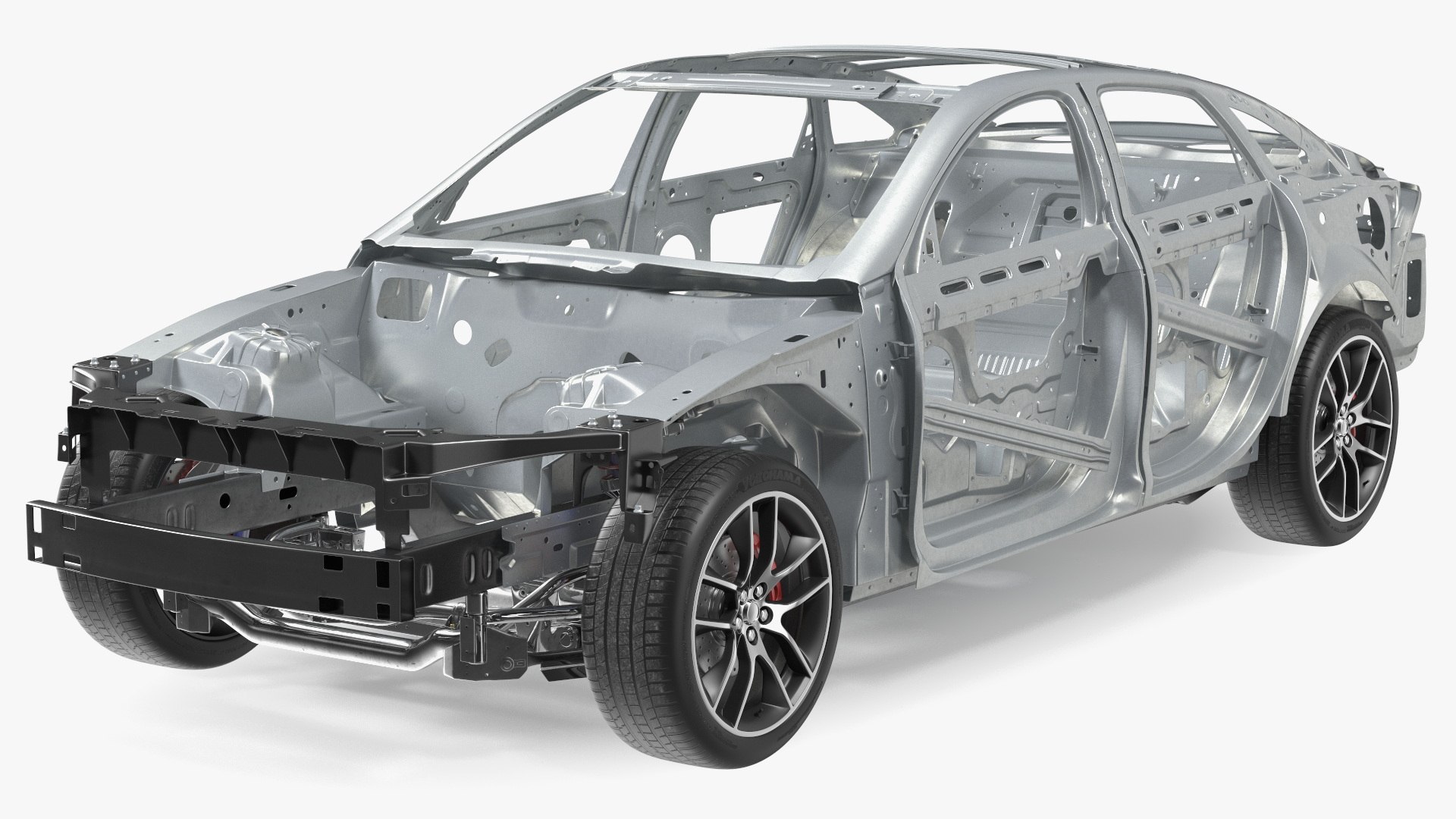 3D Car Chassis With Frame Rigged Model - TurboSquid 2207198