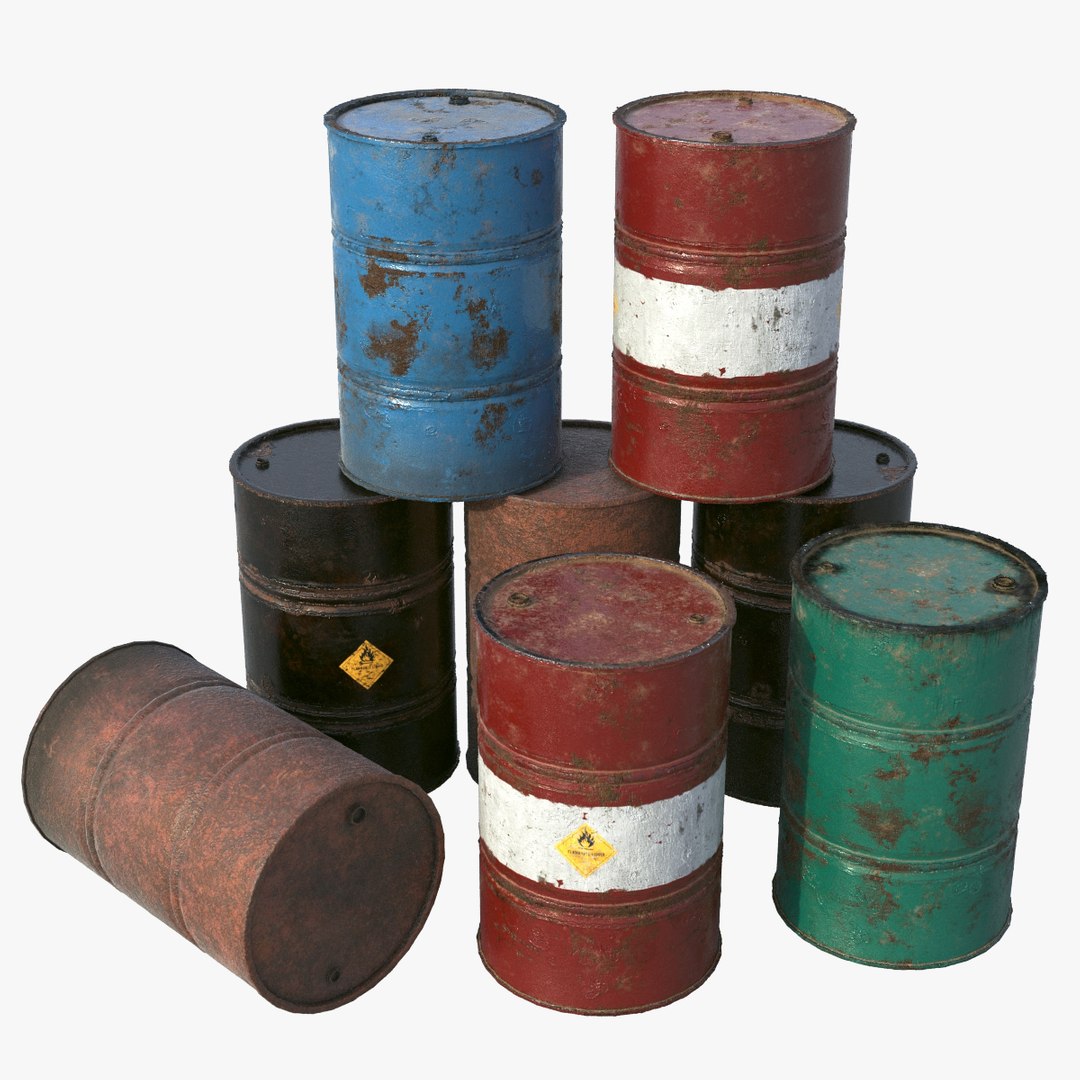 Pbr oil barrel 3D model - TurboSquid 1486003