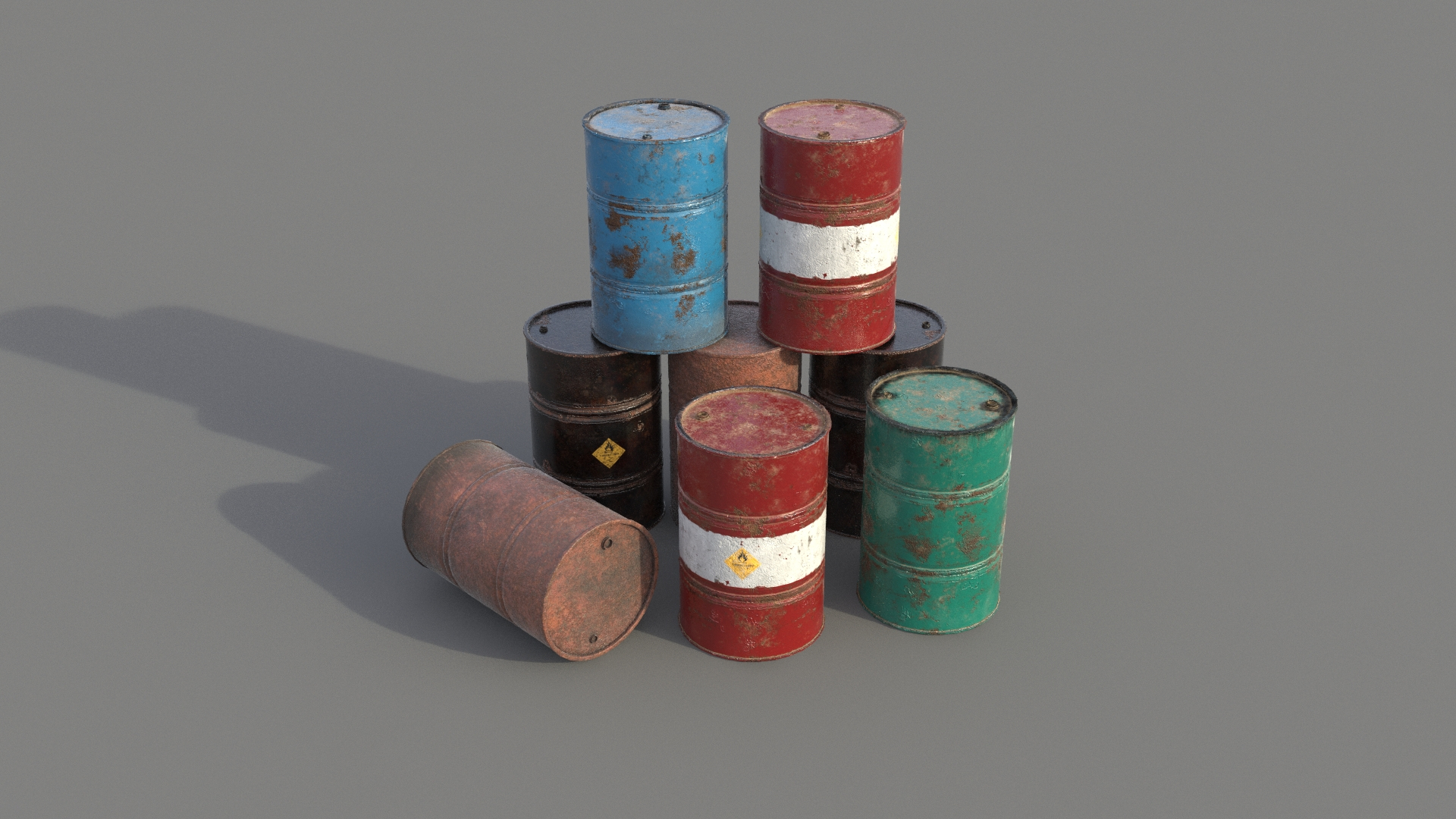 Pbr oil barrel 3D model - TurboSquid 1486003