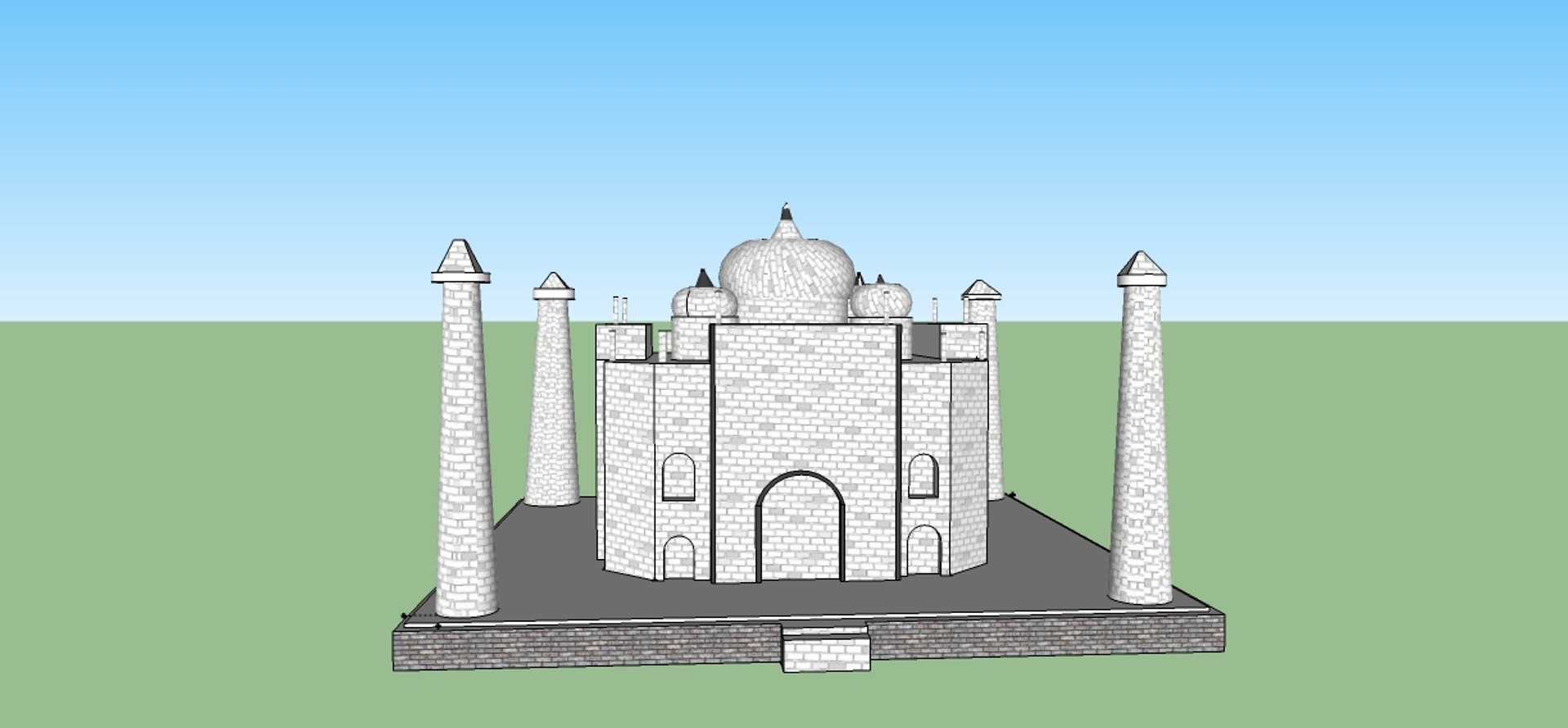 Taj Mahal 3d Model