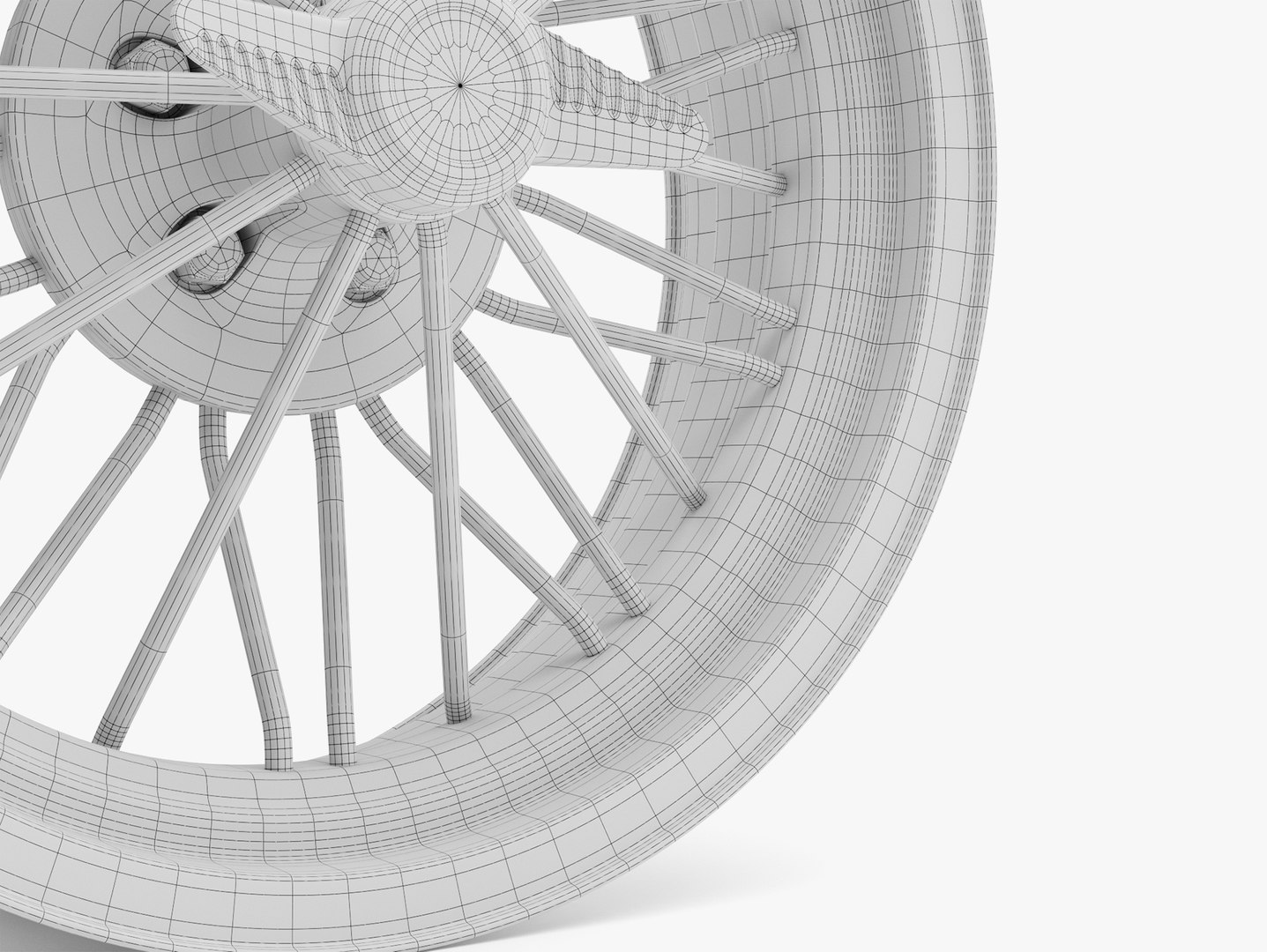 Texan Wire Wheel 3D Model - TurboSquid 1713609