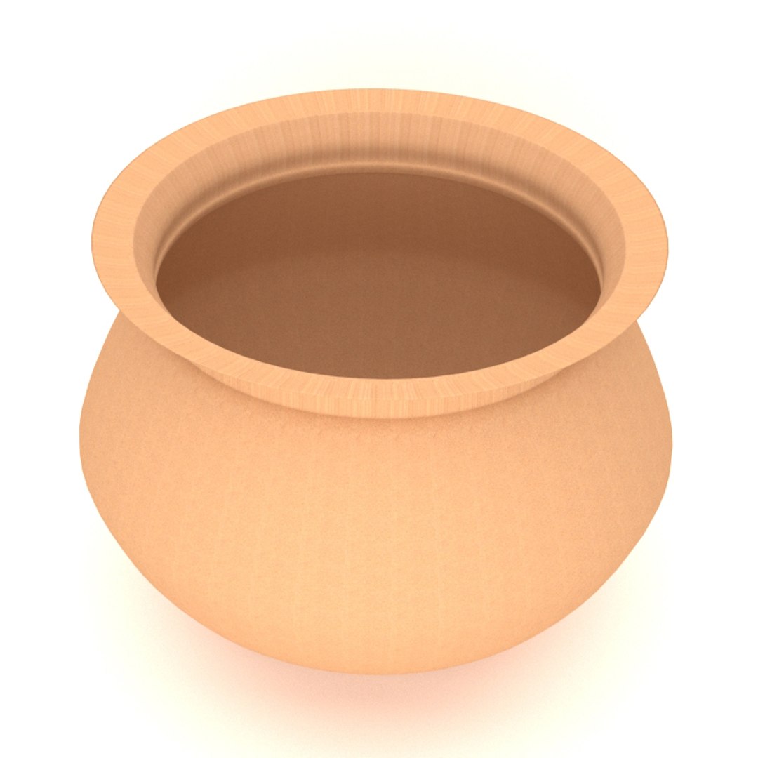 3D Clay Pot Model - TurboSquid 1510289