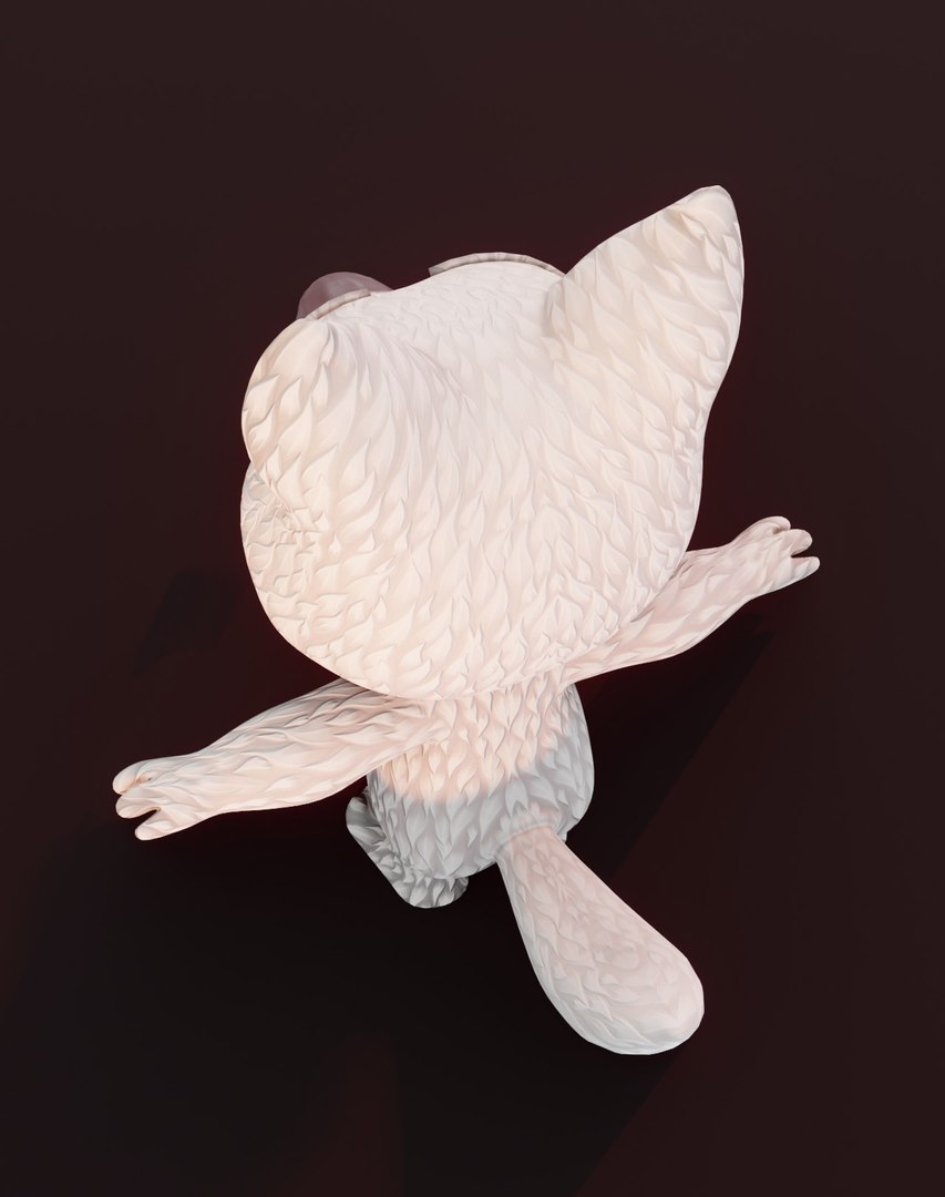 3D Cartoon White Wolf 3D Model - TurboSquid 1821919