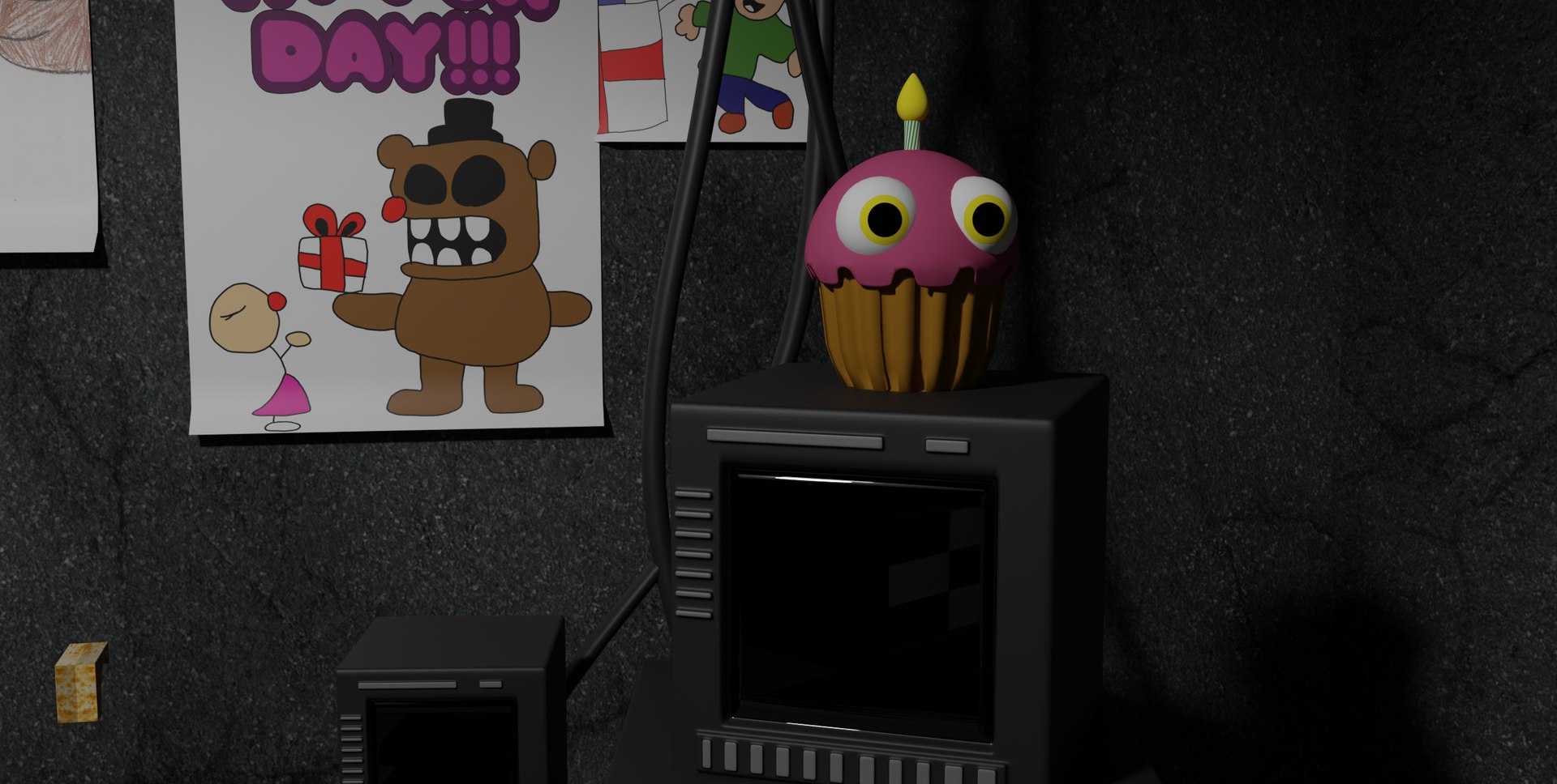 3D FNaF 1 Office Complete - TurboSquid 1898154