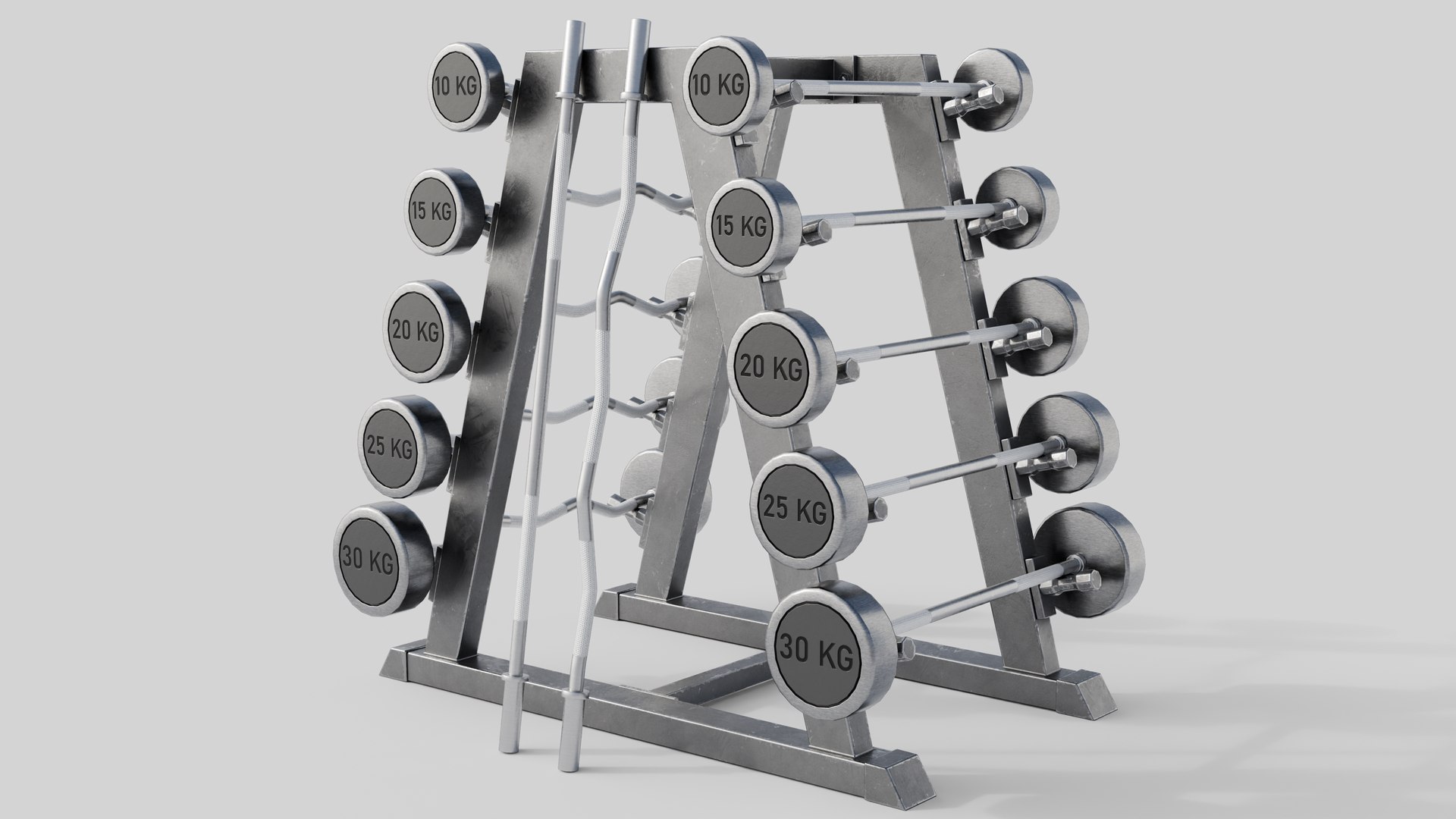 3D Weight Barbells - TurboSquid 2367010