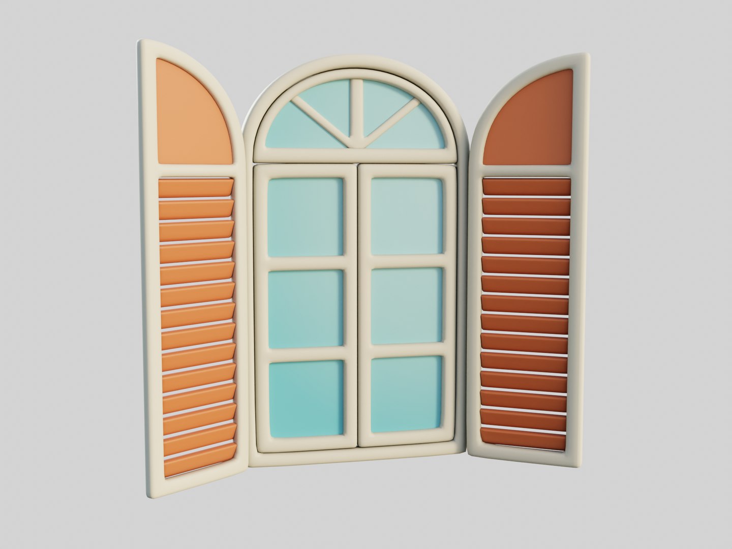 Cartoon Window 24a 3D - TurboSquid 1904268