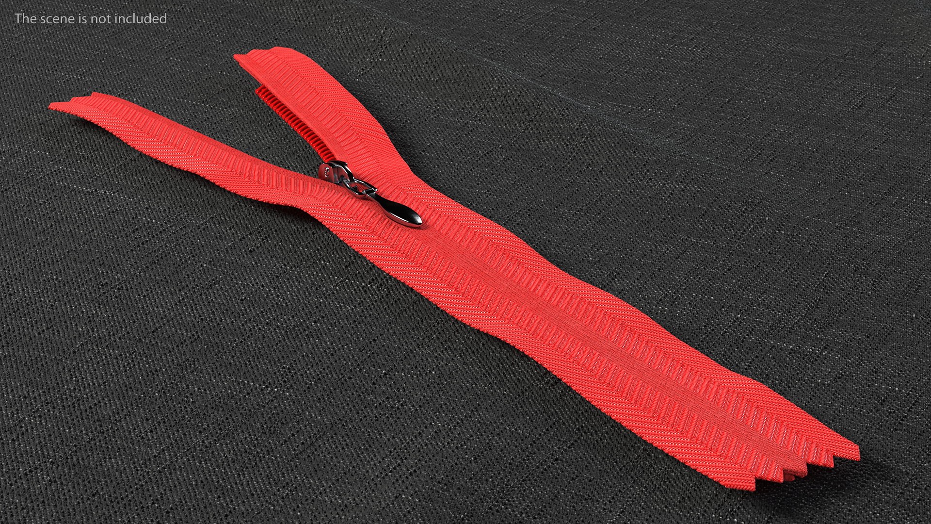 Nylon Invisible Zipper With Slider Red 3D Model - TurboSquid 1810261