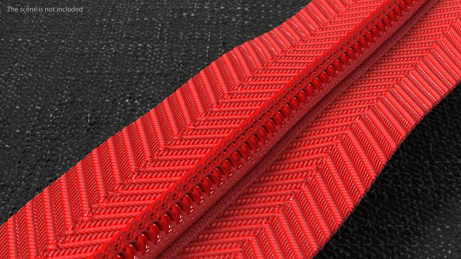 Nylon Invisible Zipper With Slider Red 3D Model - TurboSquid 1810261