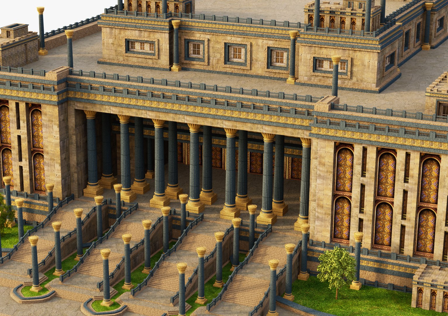 3D Persepolis Temple Building - TurboSquid 2249353