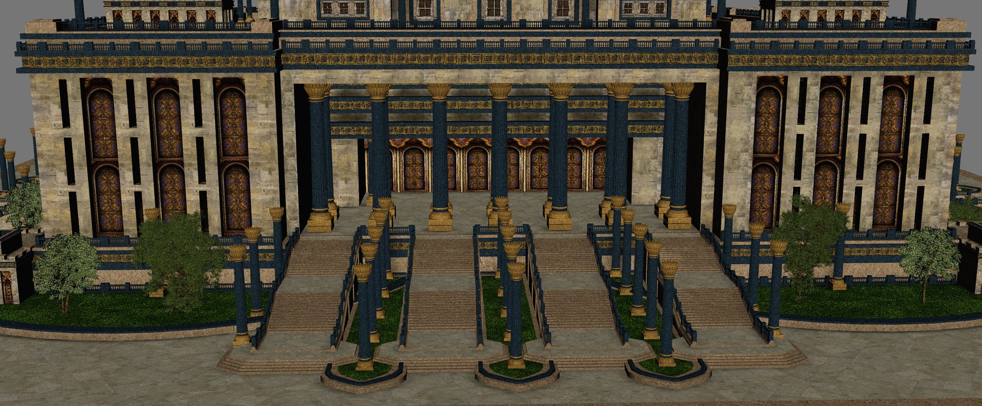 3D Persepolis Temple Building - TurboSquid 2249353