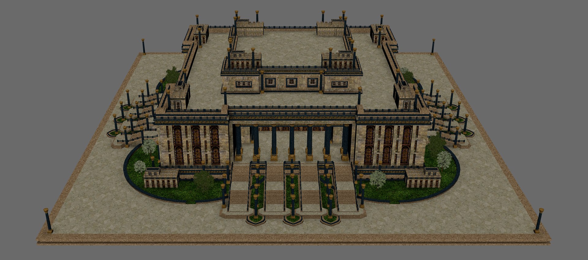 3D Persepolis Temple Building - TurboSquid 2249353