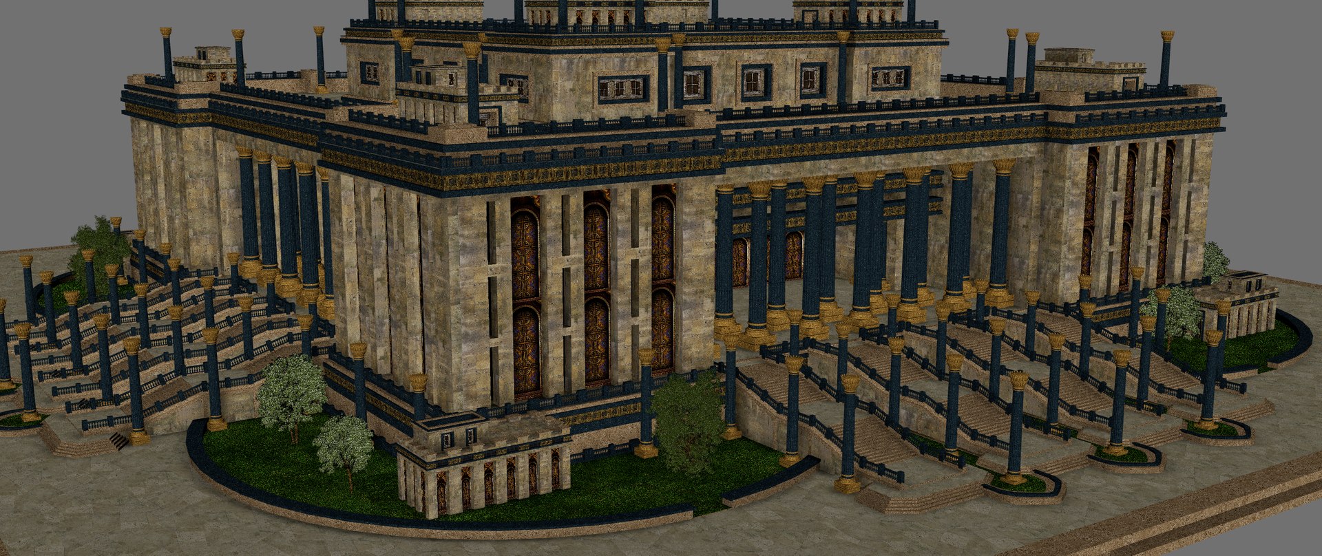 3D Persepolis Temple Building - TurboSquid 2249353
