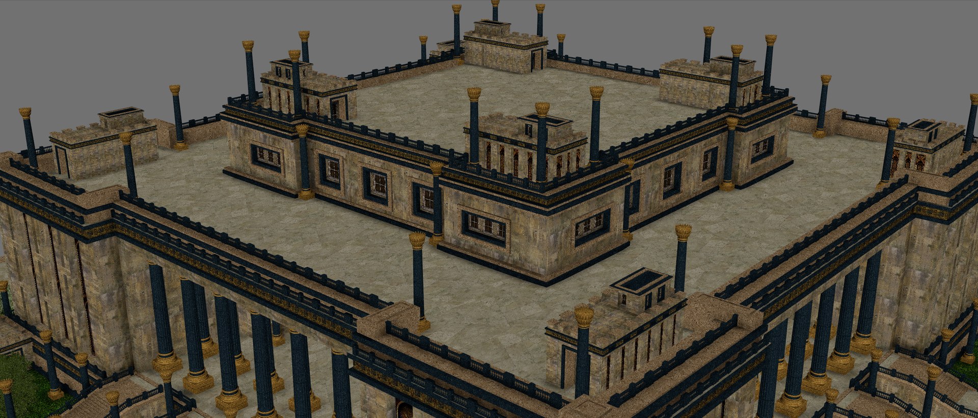 3D Persepolis Temple Building - TurboSquid 2249353