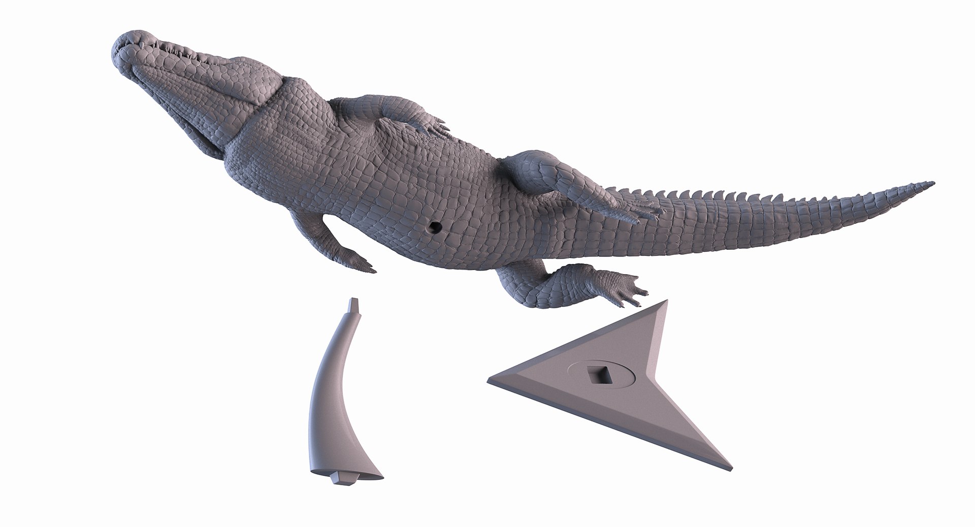 Crocodile Printing 3D Model - TurboSquid 1647366