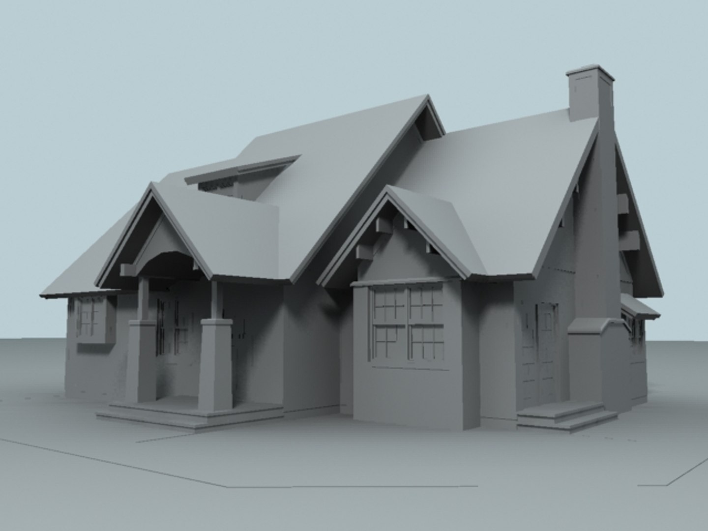 3d model house dwelling