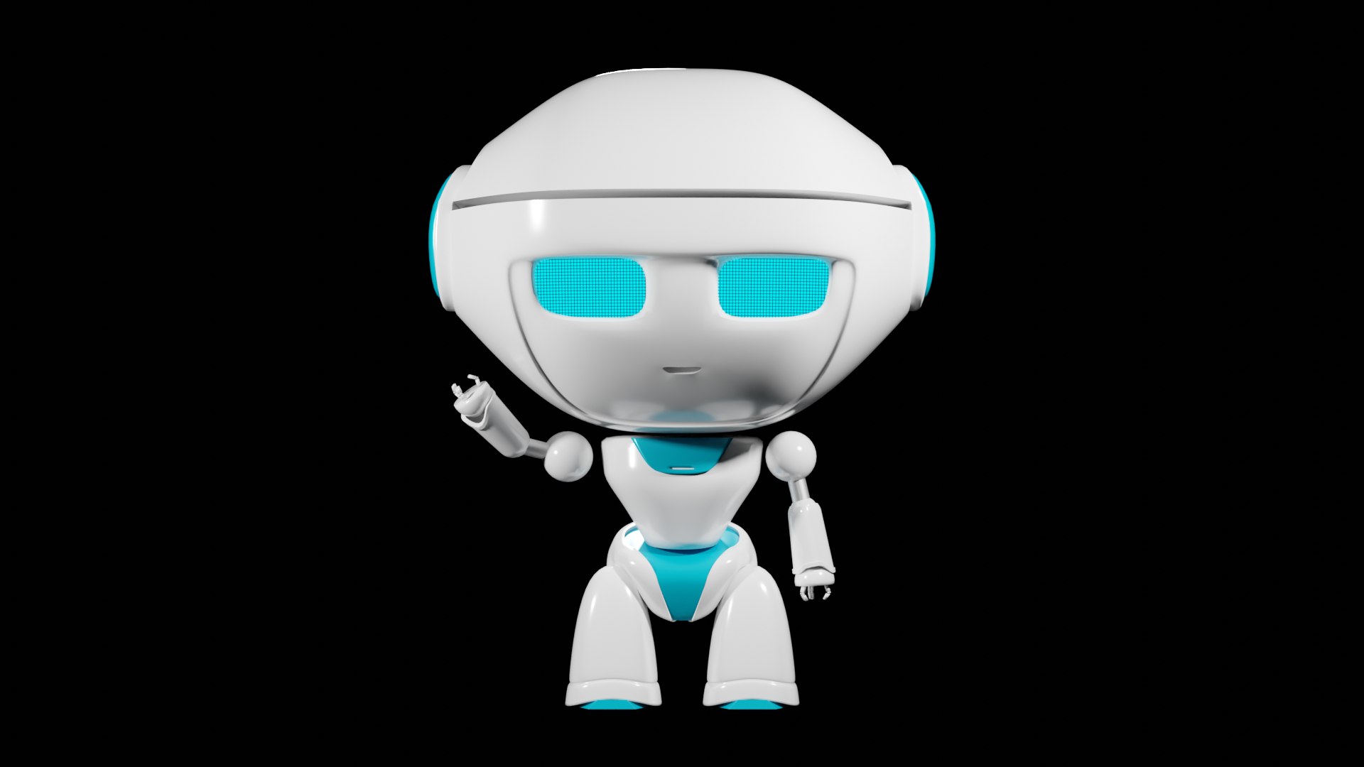 Cute Mini Robot 3D - TurboSquid 2431520