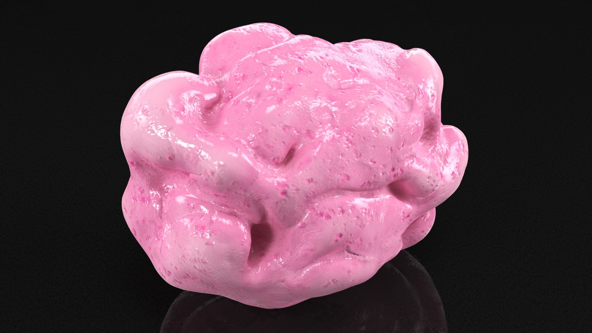 Chewed Bubble Gum Pink 3D - TurboSquid 1830857