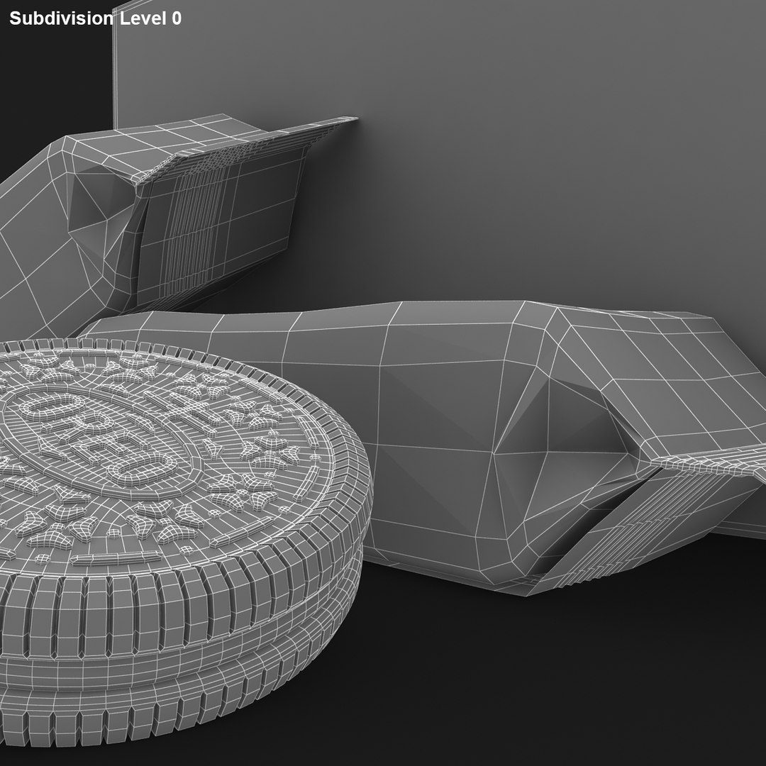 Realistic Oreo 3d Model