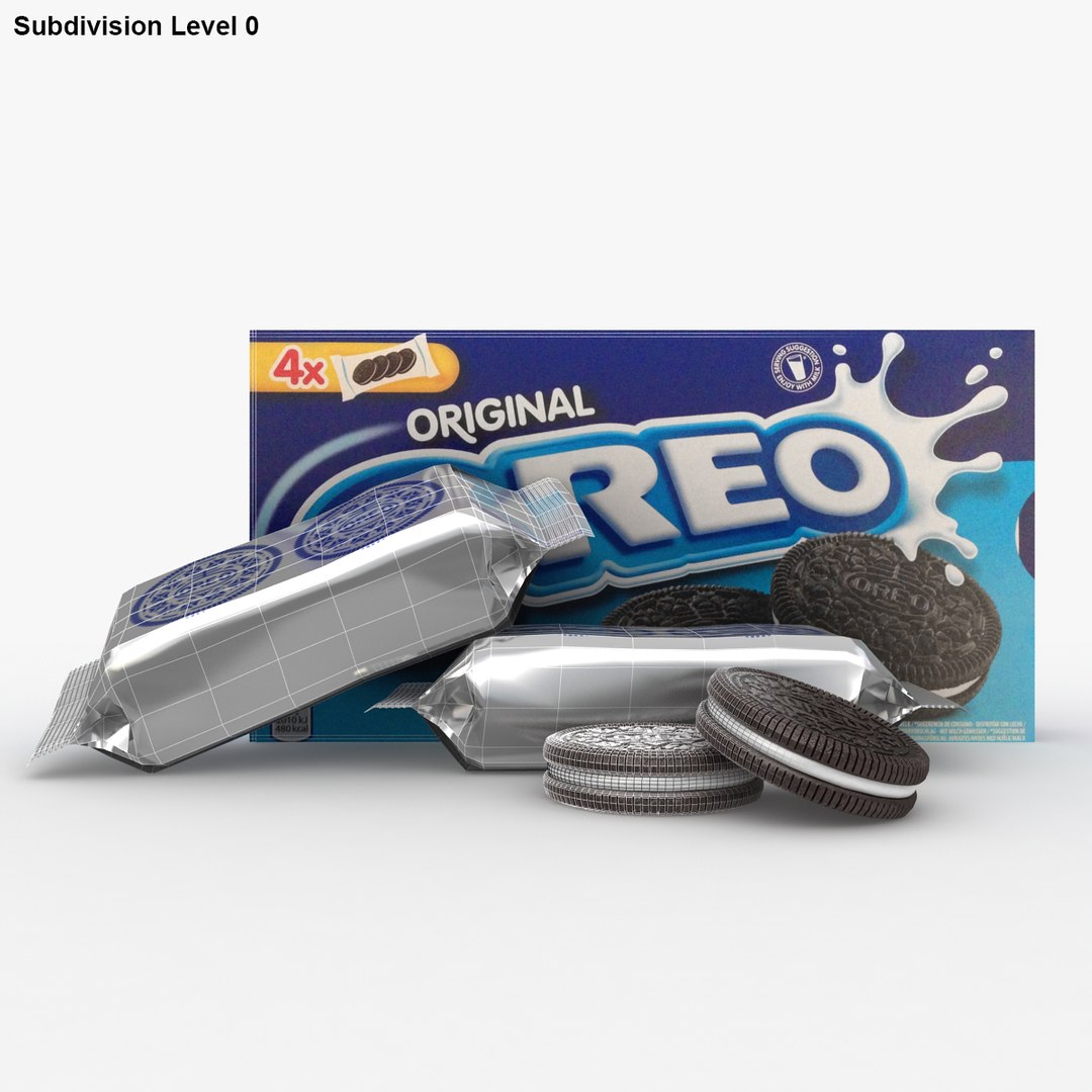 Realistic Oreo 3d Model