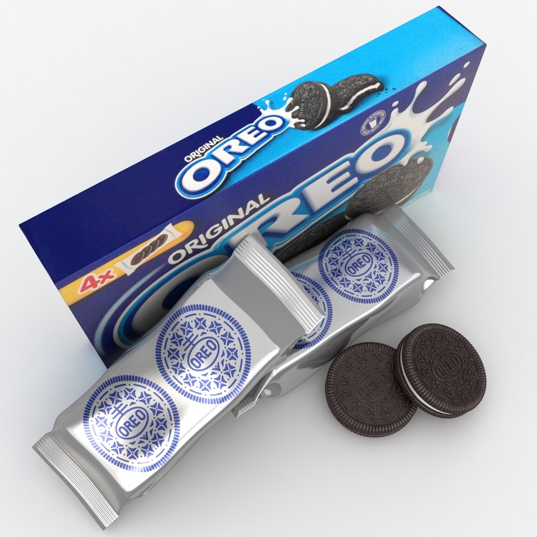 Realistic Oreo 3d Model
