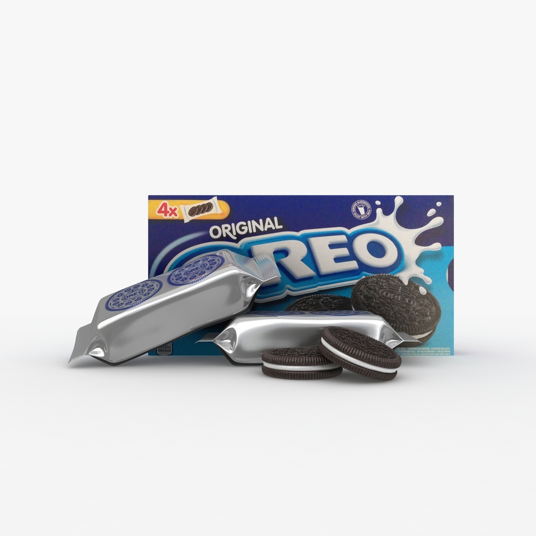 Realistic Oreo 3d Model