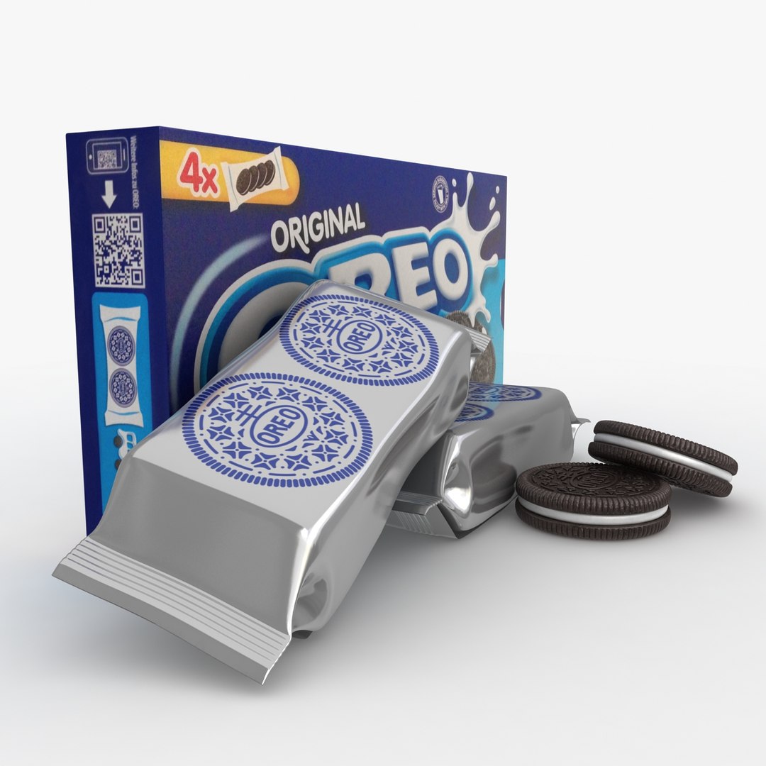 Realistic Oreo 3d Model