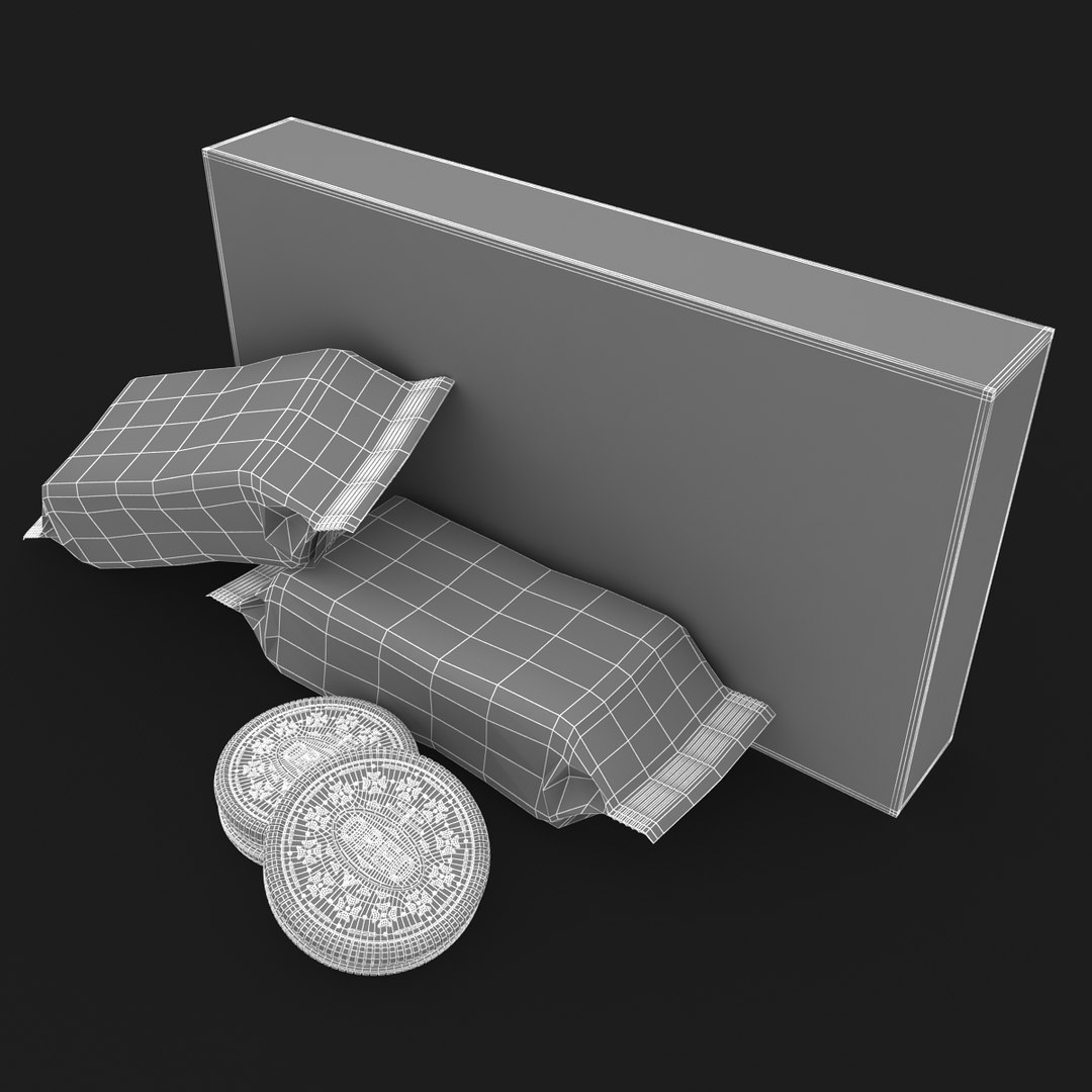 Realistic Oreo 3d Model