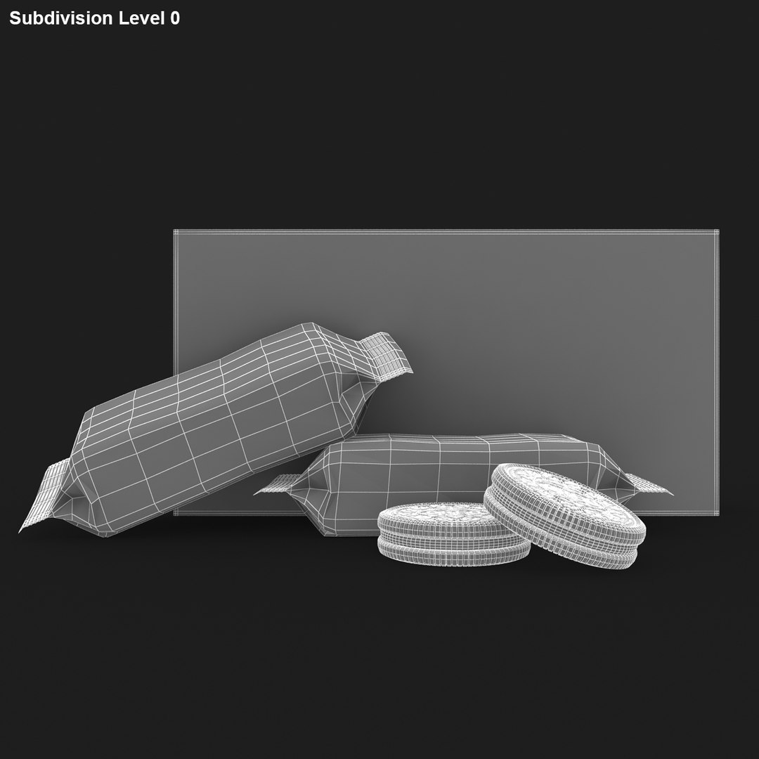 Realistic Oreo 3d Model