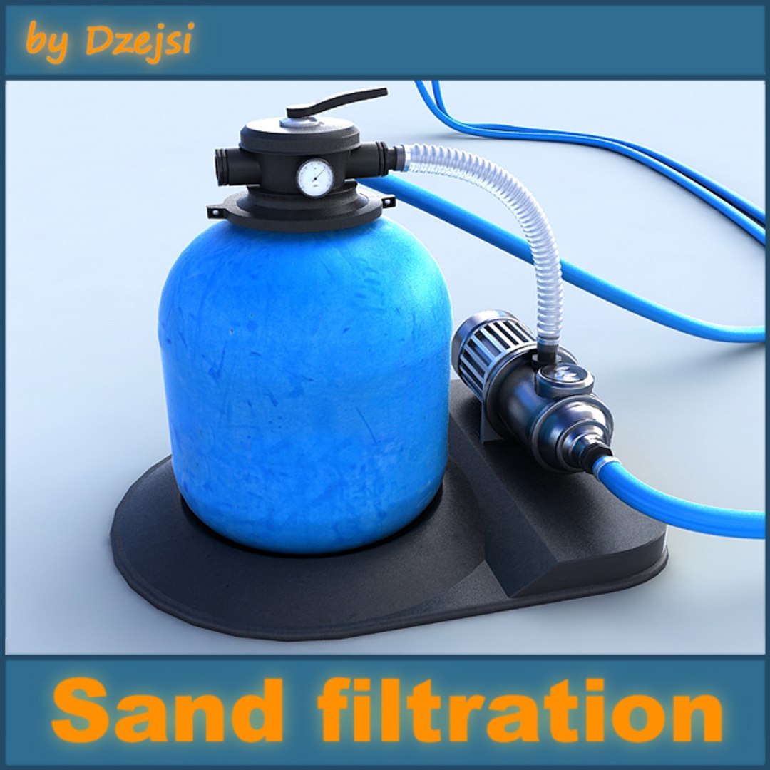 3d Pool Sand Filtration Model