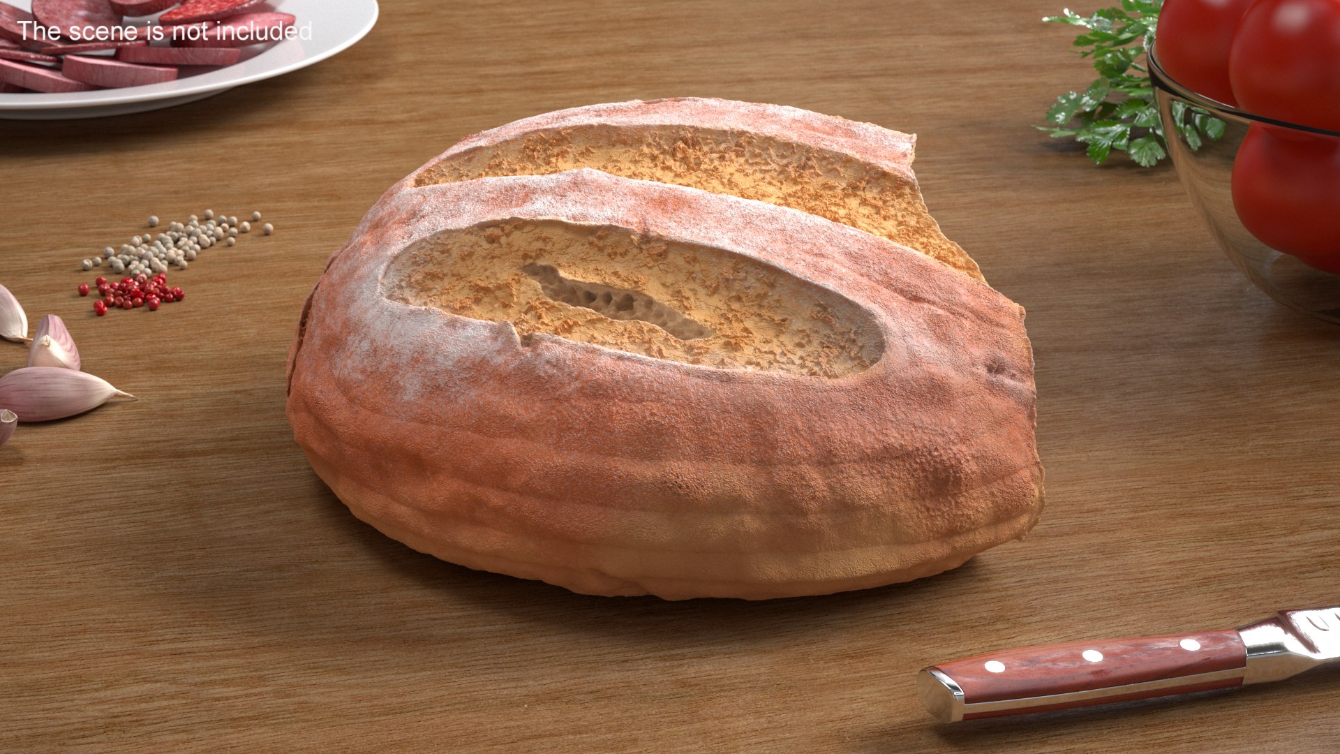 Broken Piece Of White Bread 3D - TurboSquid 2244914