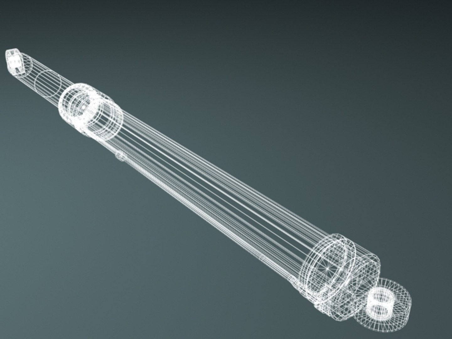 hydraulic cylinder 3d max