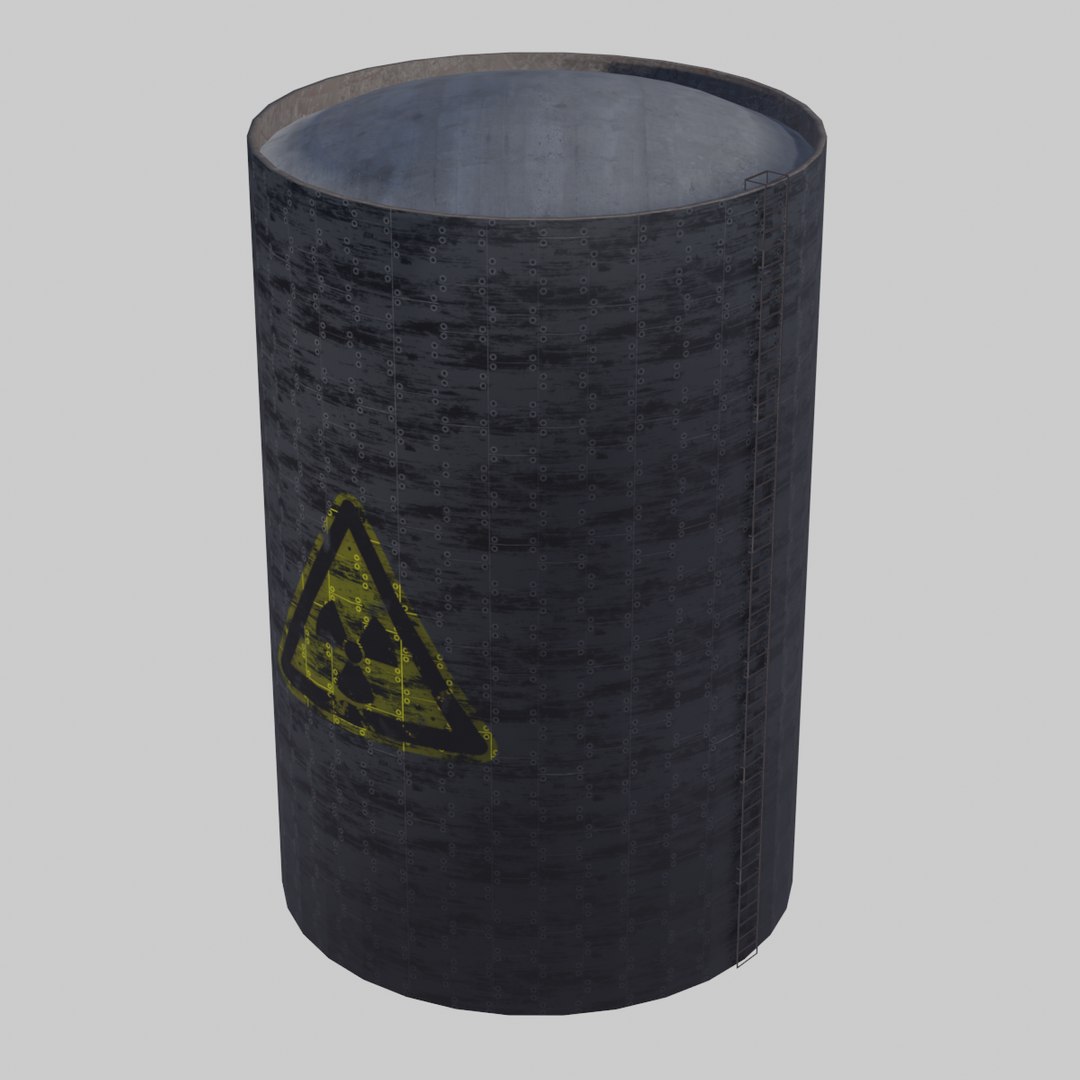 RadioActive Container Tank Industrial Building 3D Model - TurboSquid ...