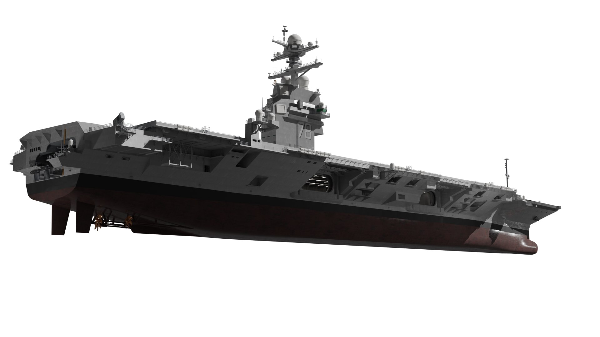 USS Gerald R Ford 3D Model - TurboSquid 2202614