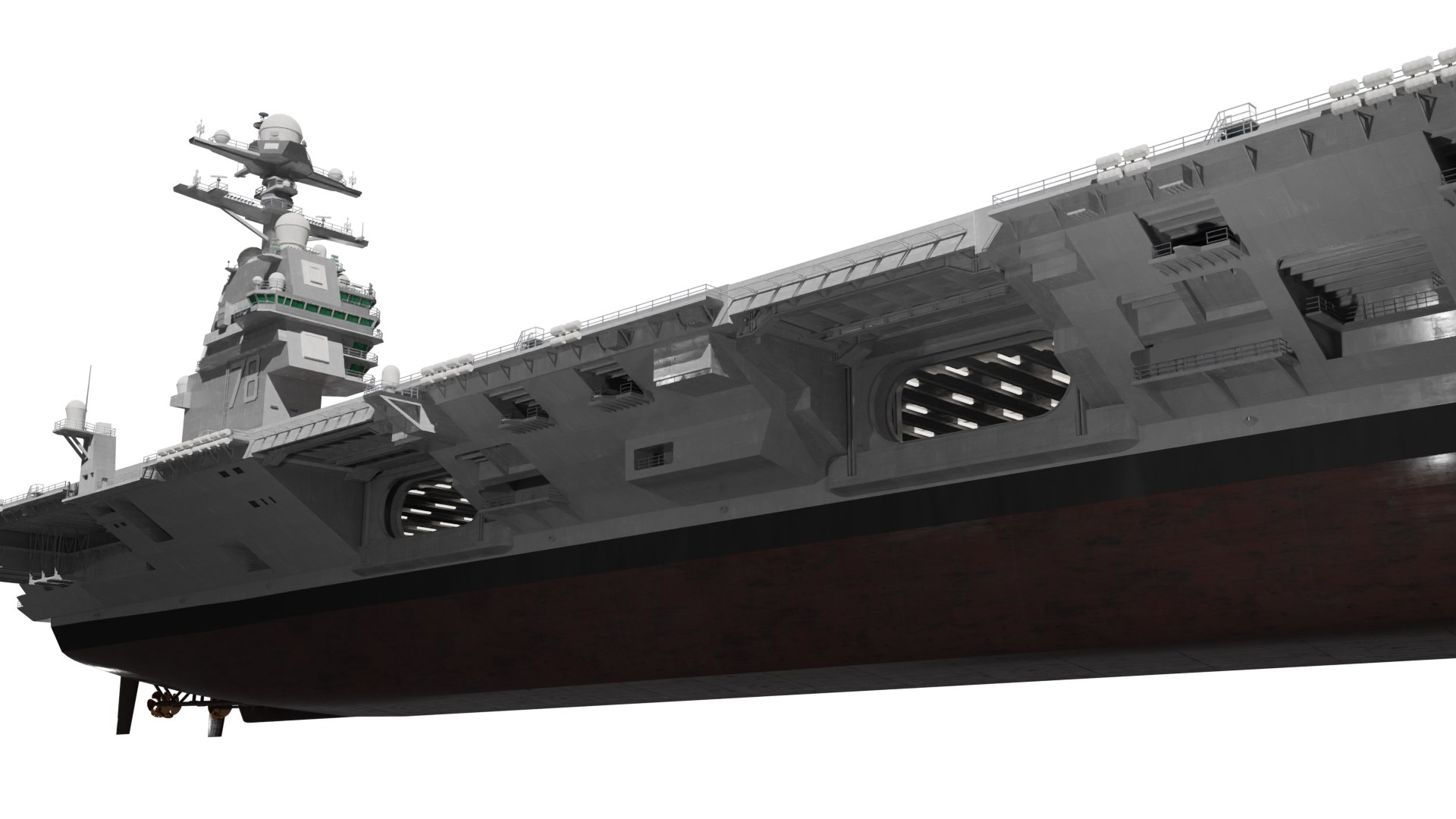 USS Gerald R Ford 3D Model - TurboSquid 2202614