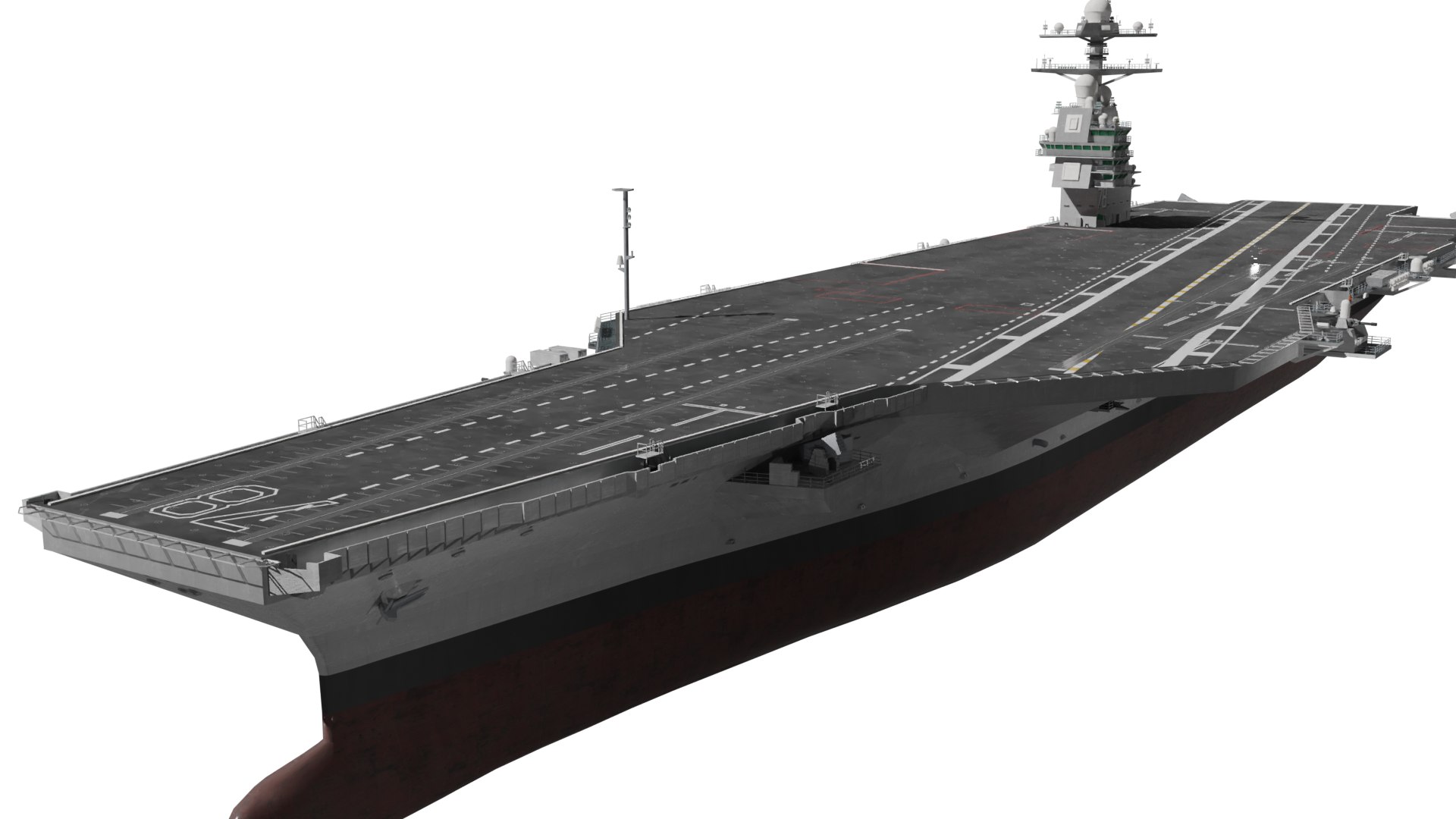 USS Gerald R Ford 3D Model - TurboSquid 2202614