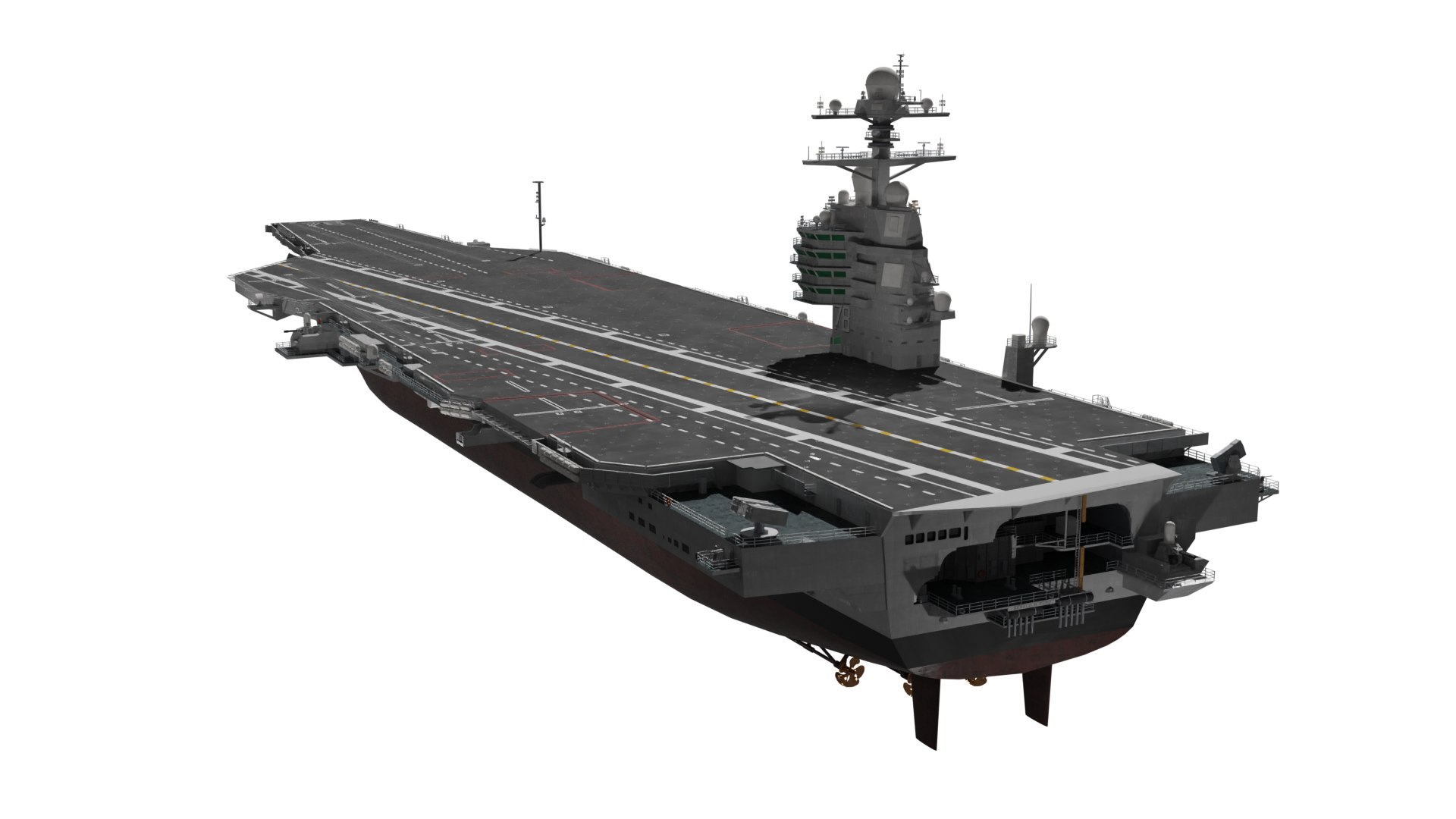 USS Gerald R Ford 3D Model - TurboSquid 2202614