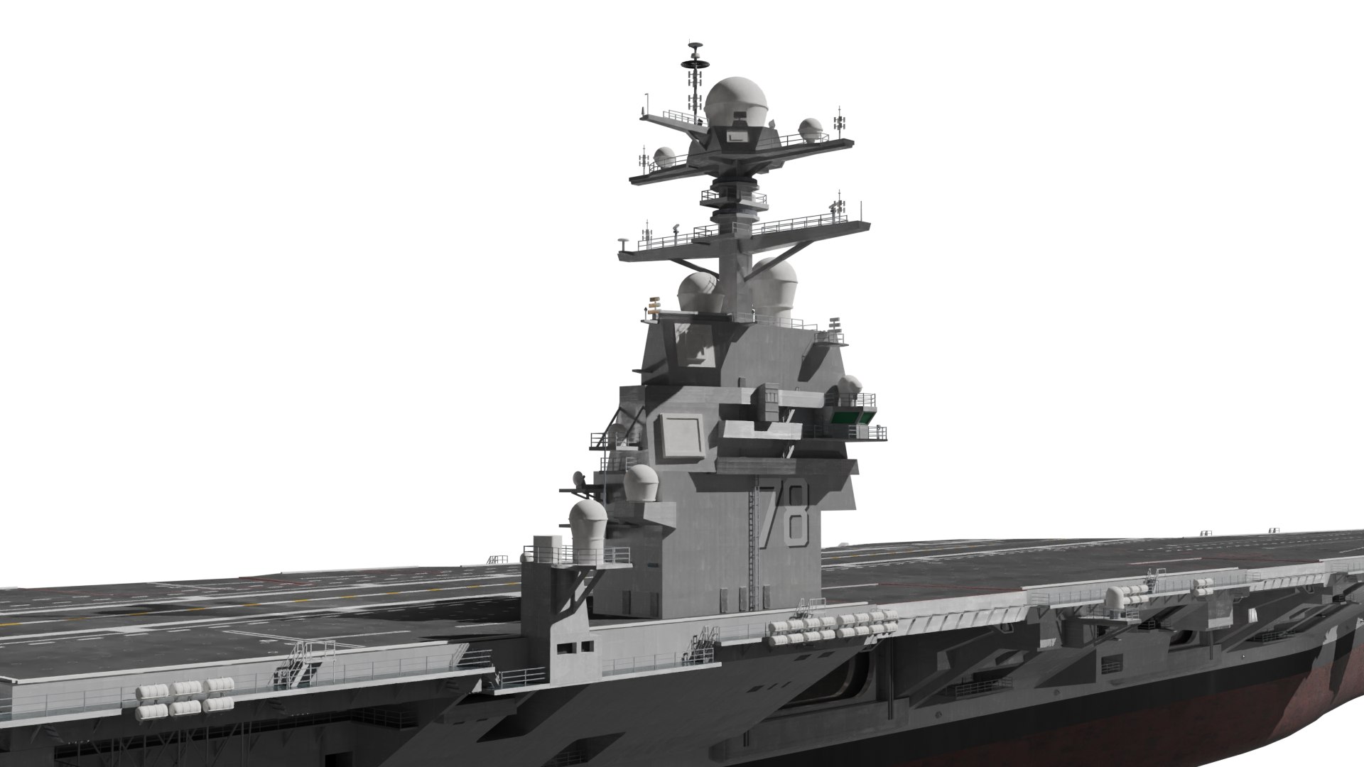 USS Gerald R Ford 3D Model - TurboSquid 2202614