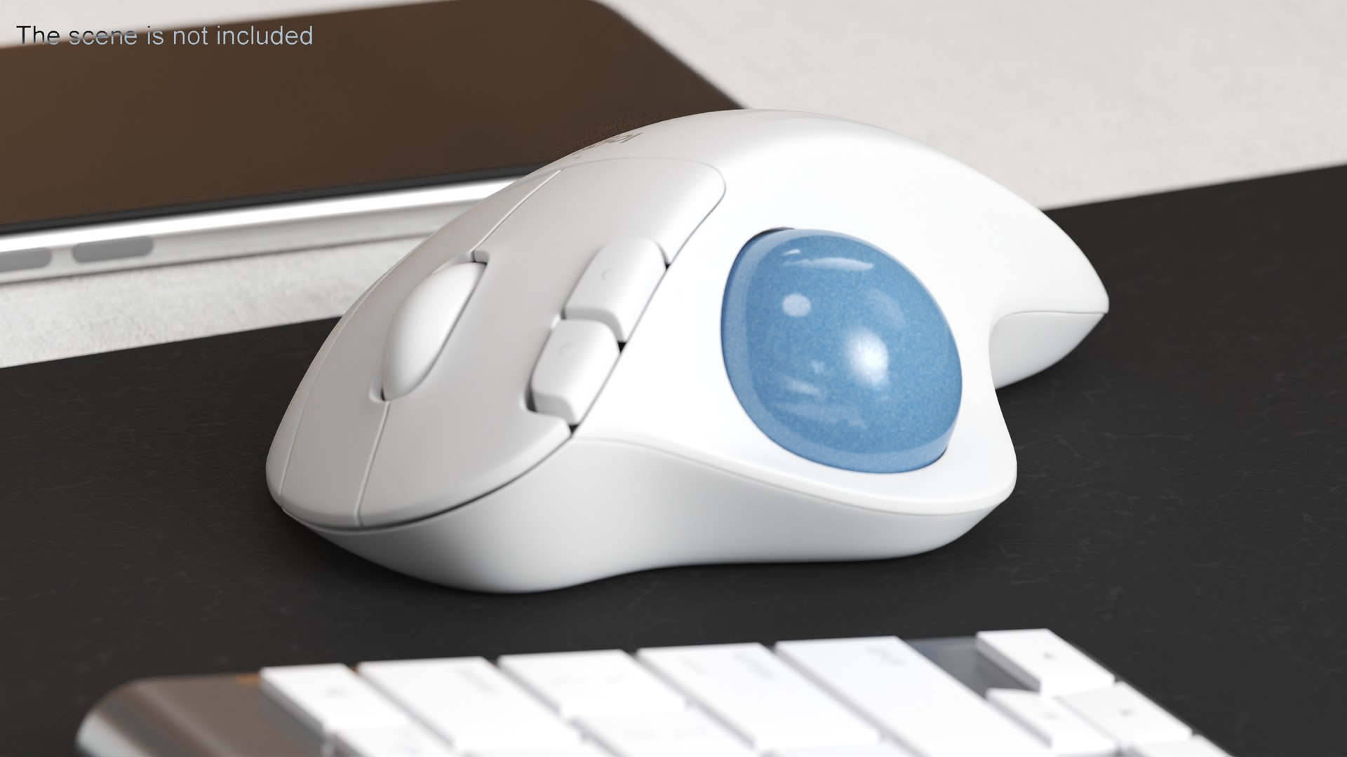 3D Logitech Ergo M575 Wireless Trackball Mouse White - TurboSquid 2160874