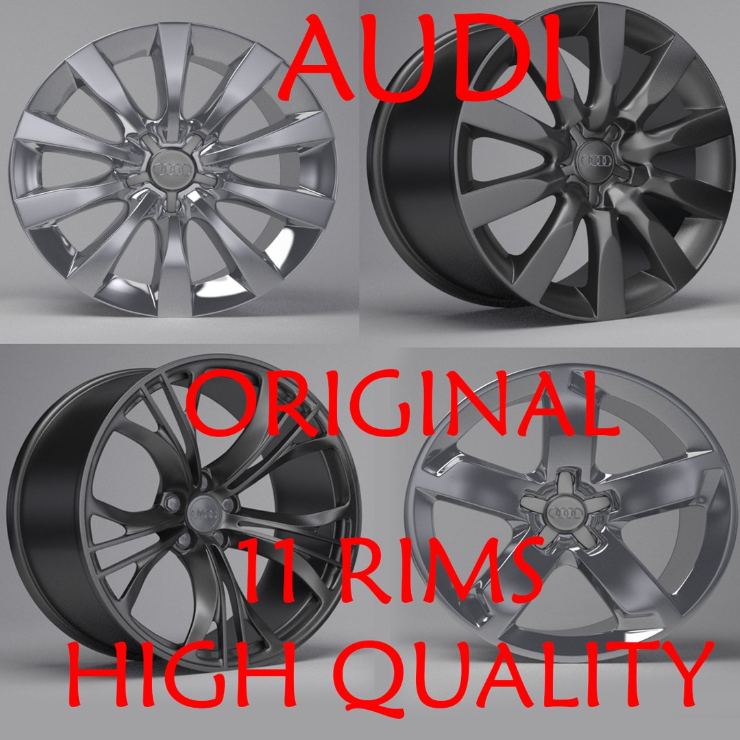 Audi Original Rims Model - TurboSquid 1272118