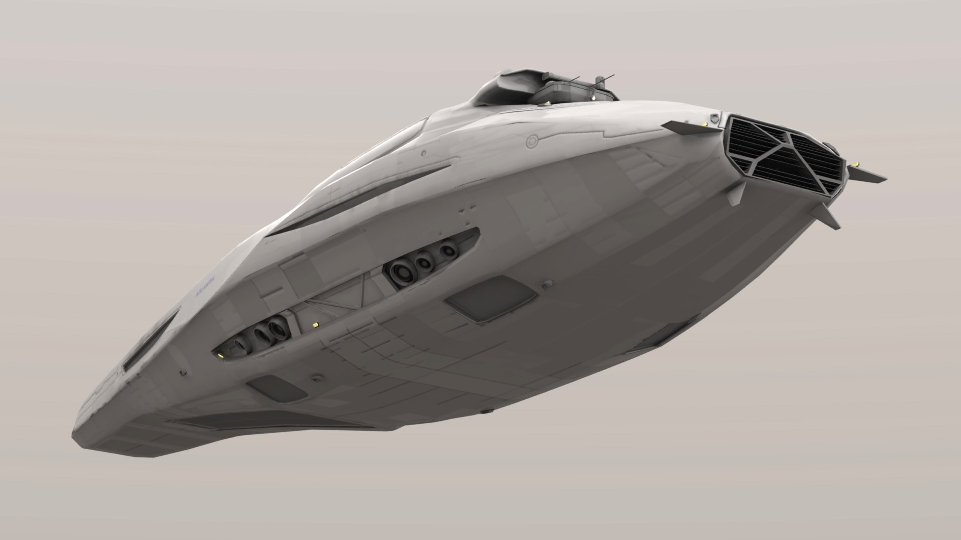 3D Model Space Yacht - TurboSquid 2339959