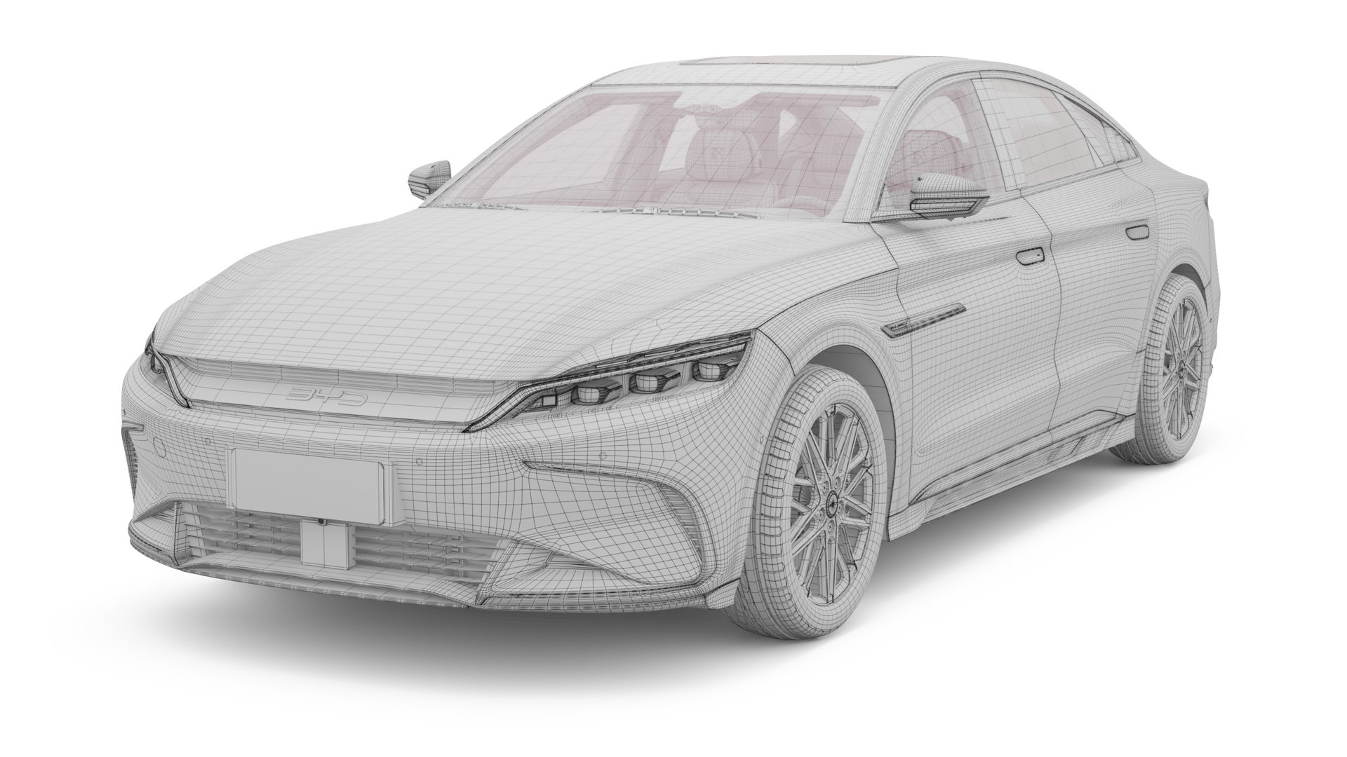 3D 025 BYD Han EV With Interior - TurboSquid 2319502