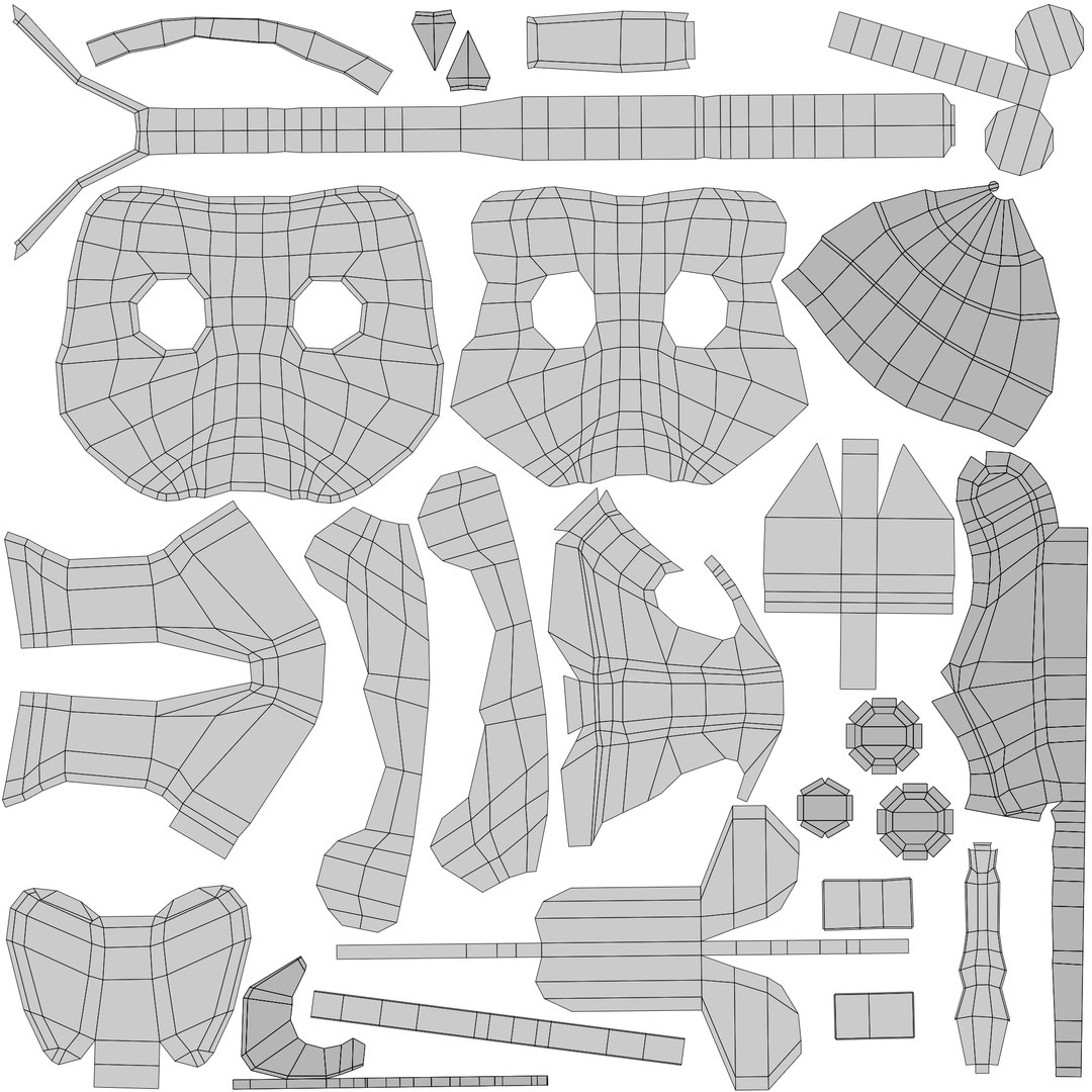 3D Overwatch RoadHog Scrap Gun And Chain Hook Model - TurboSquid 2225952