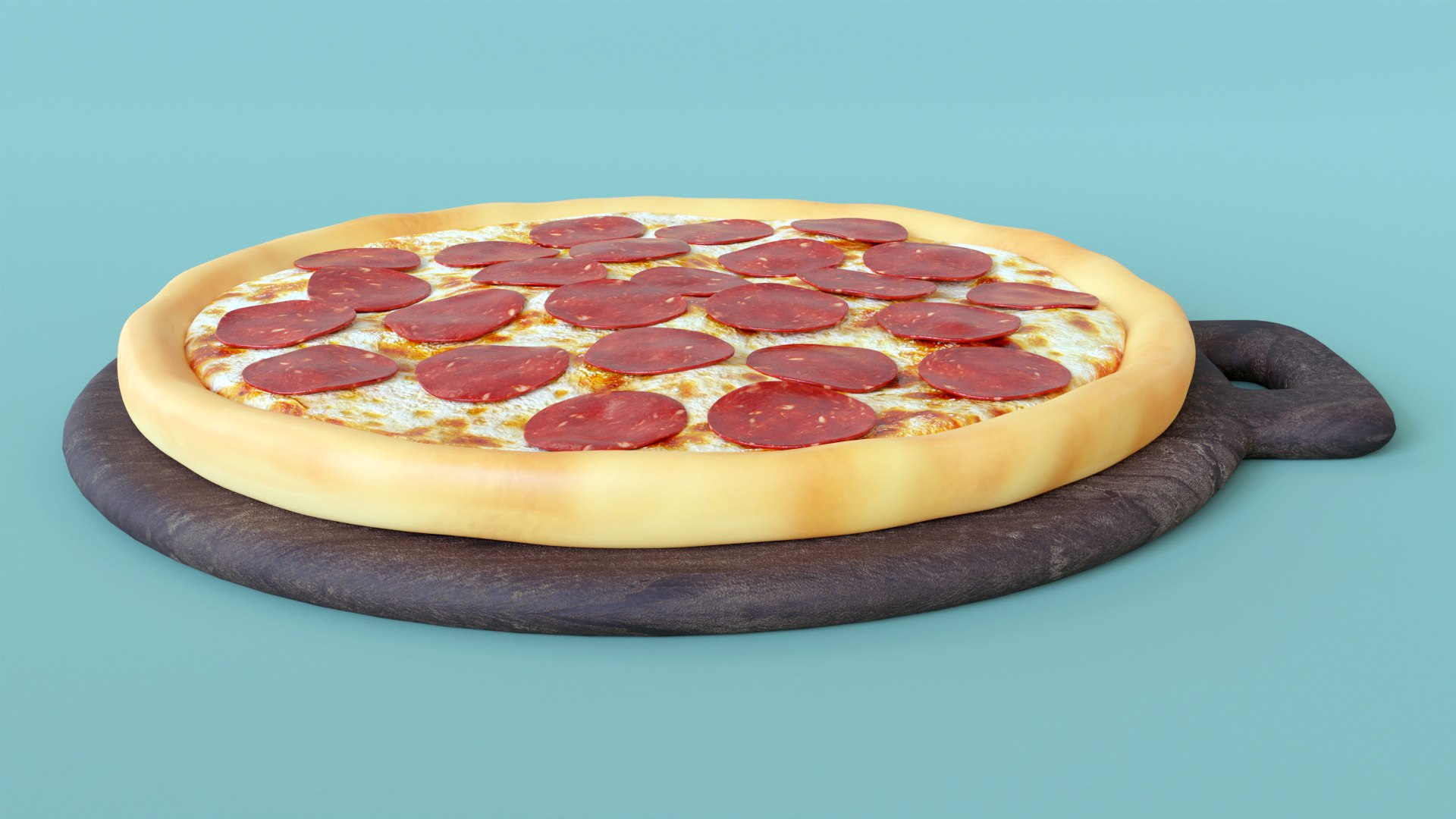 Pizza Pepperoni 001 Model - TurboSquid 2298445