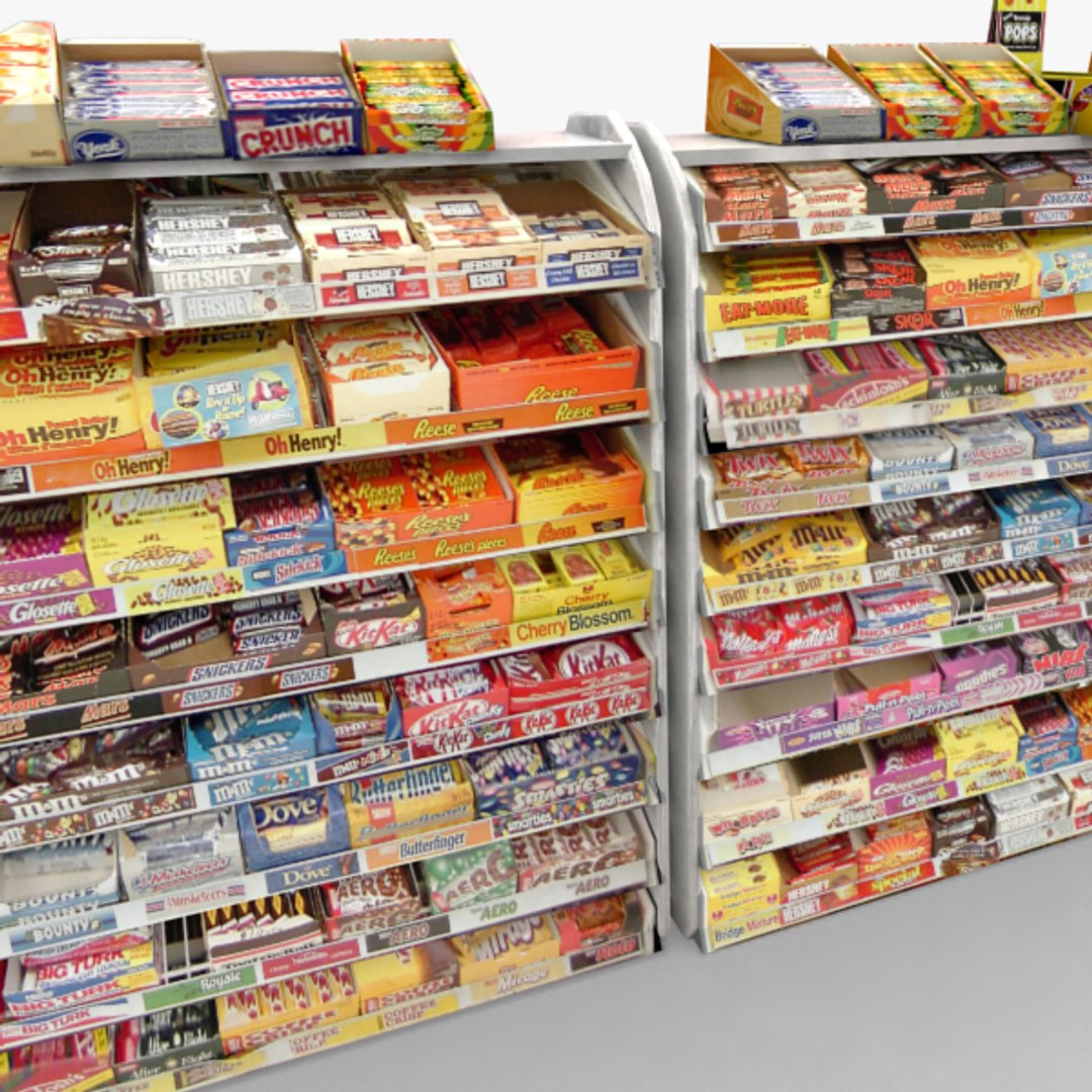 3d model of display candy