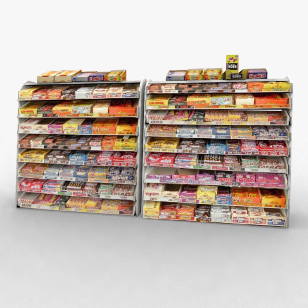 3d model of display candy