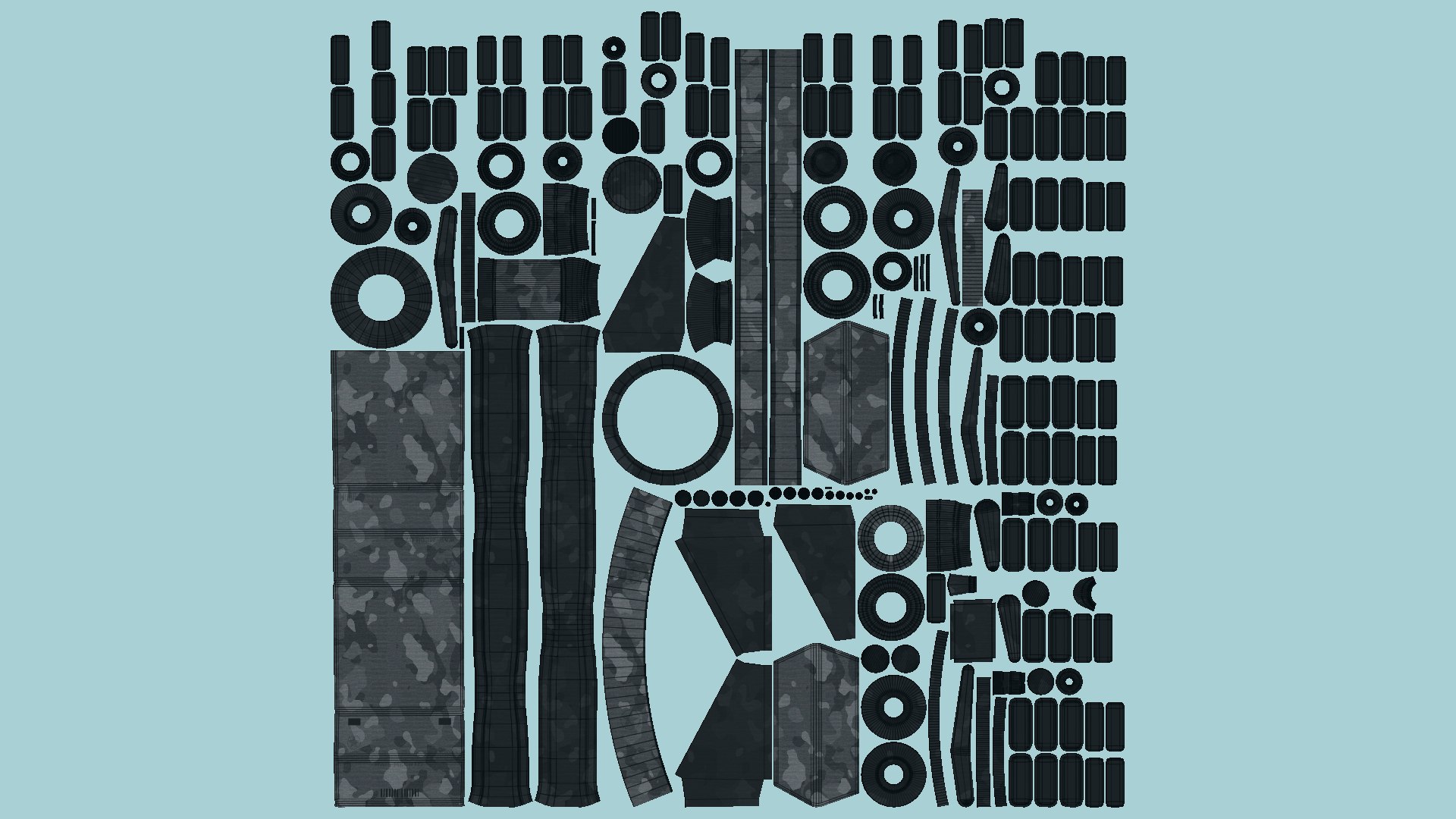 3D War Tank Cartoon A10 Black Camouflage - Military Vehicle ...