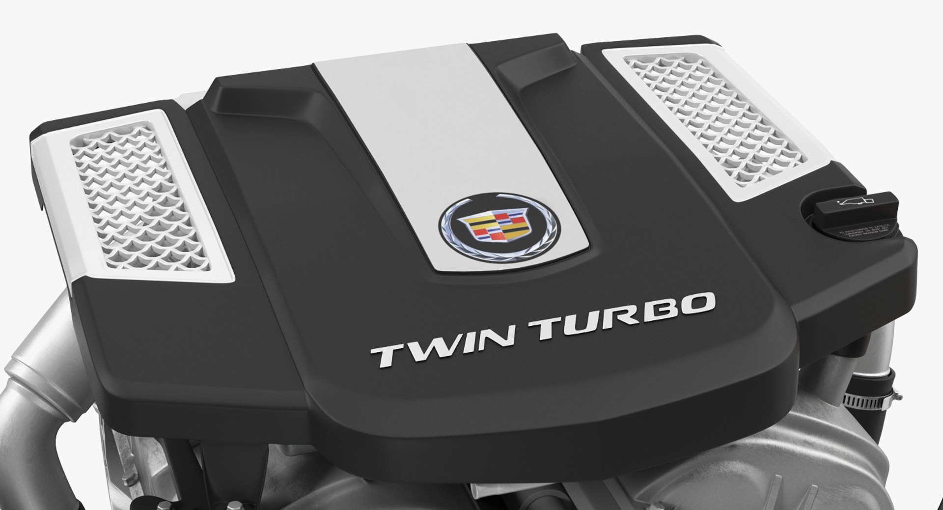 3D cadillac twin turbo v6 - TurboSquid 1251946