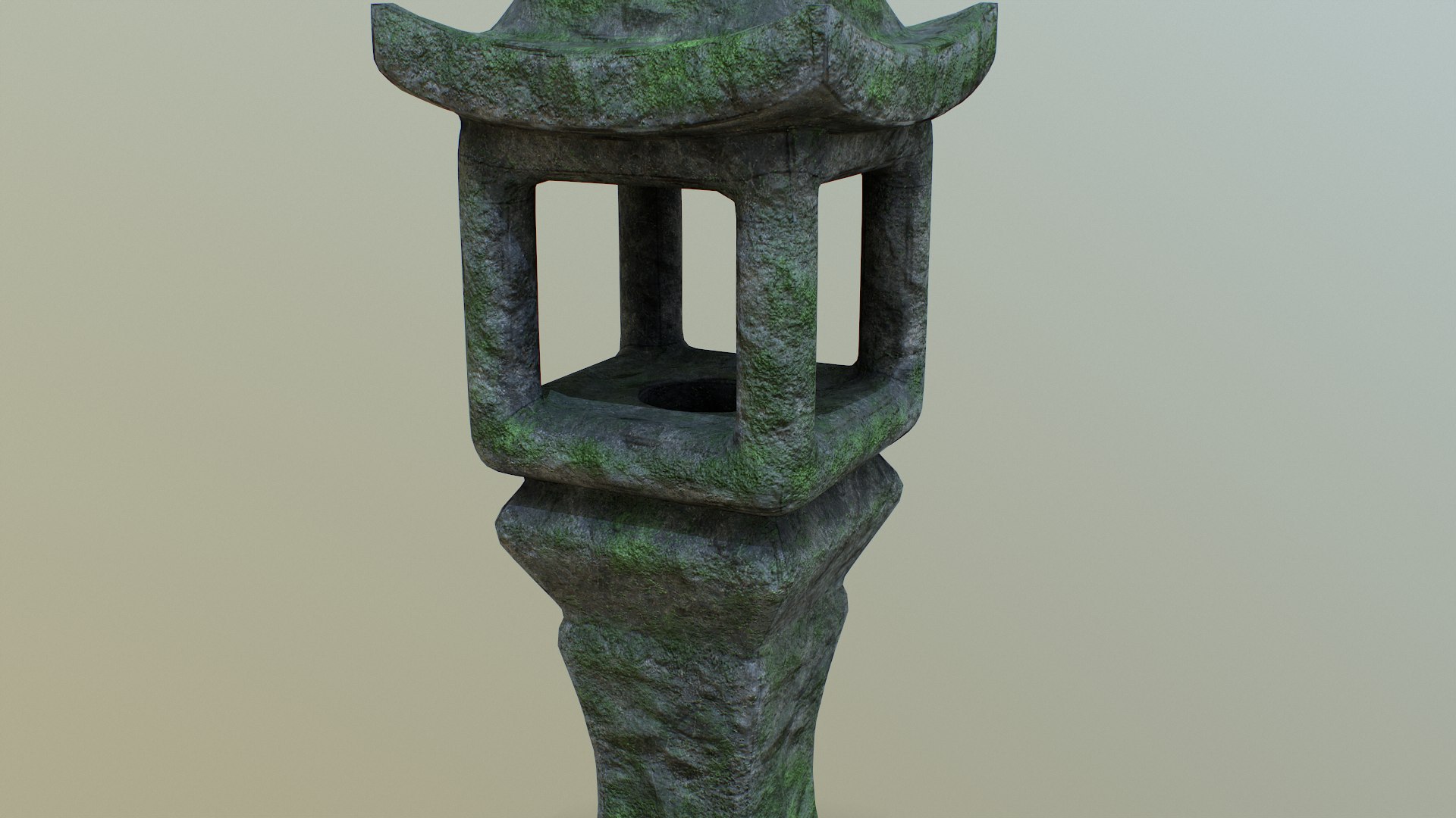 3D Stone Lantern Model - TurboSquid 2032298