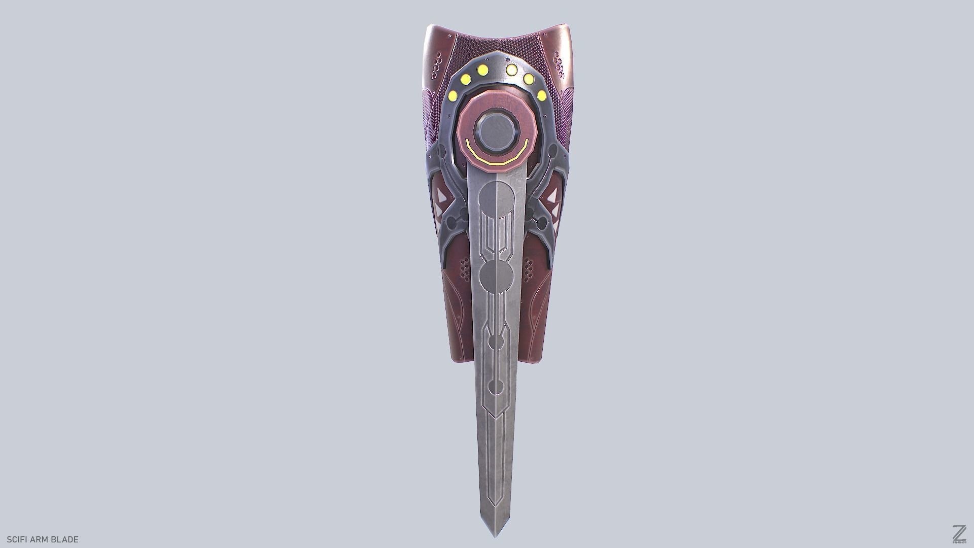 3D Model Scifi Arm Blade - TurboSquid 2236355